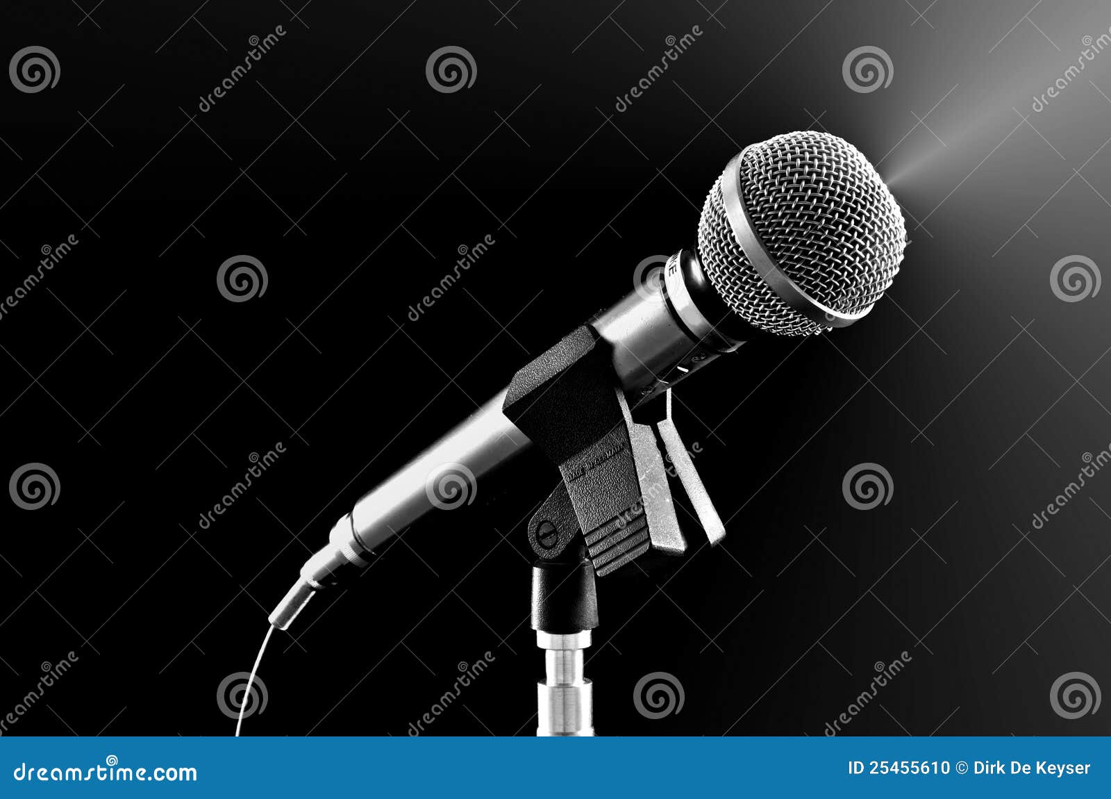 Silver microphone stock photo. Image of karaoke, microphone - 25455610
