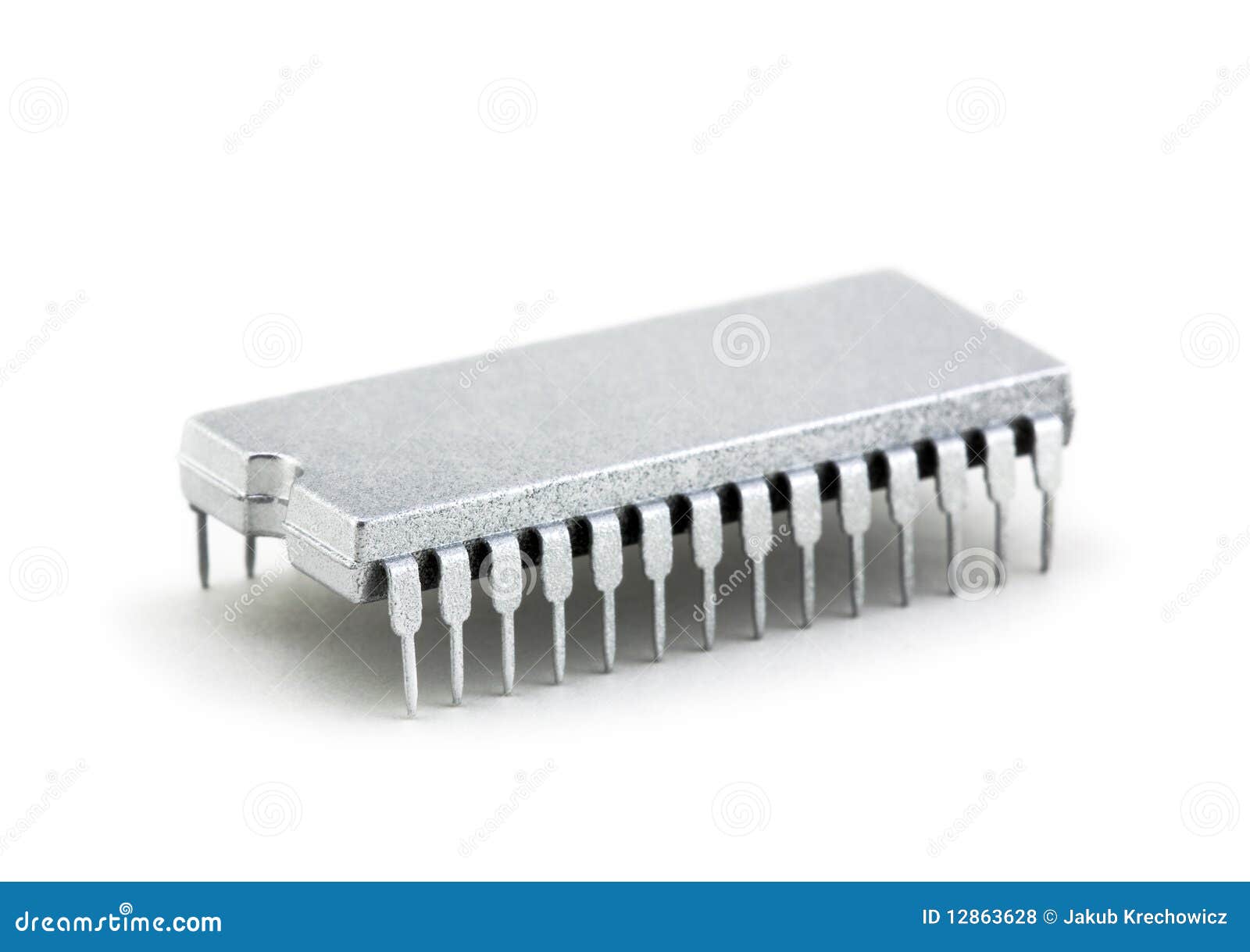 Silver microprocessor stock photo. Image of small, board - 12863628