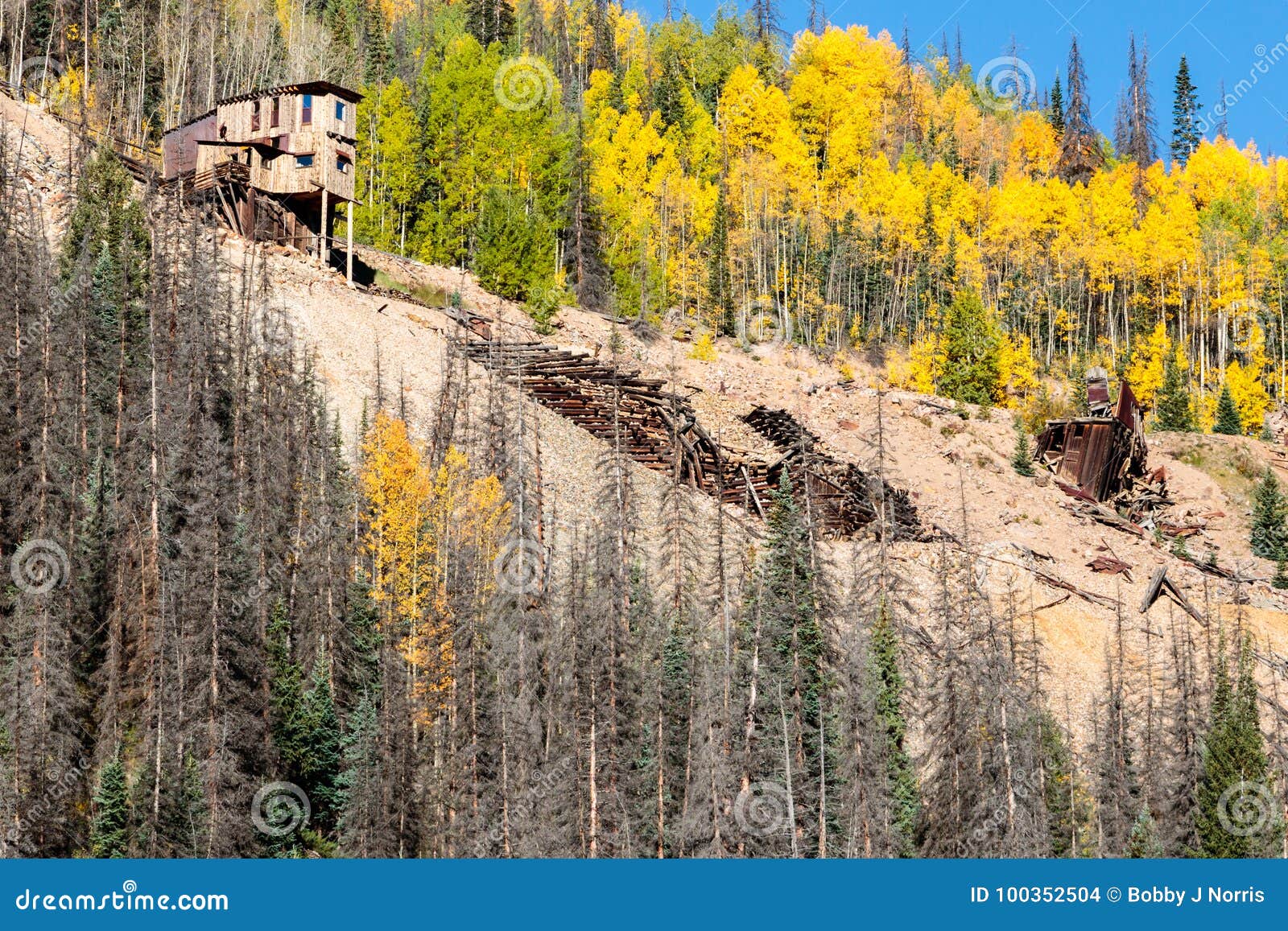 Last Chance Mine, Bachelor Loop, Creede Colorado Stock Photo - Image of ...