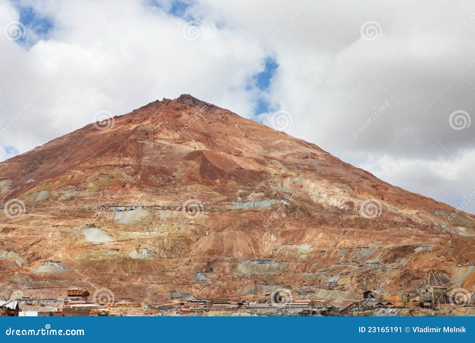 Silver mines of Cerro Rico stock image. Image of scenic - 23165191