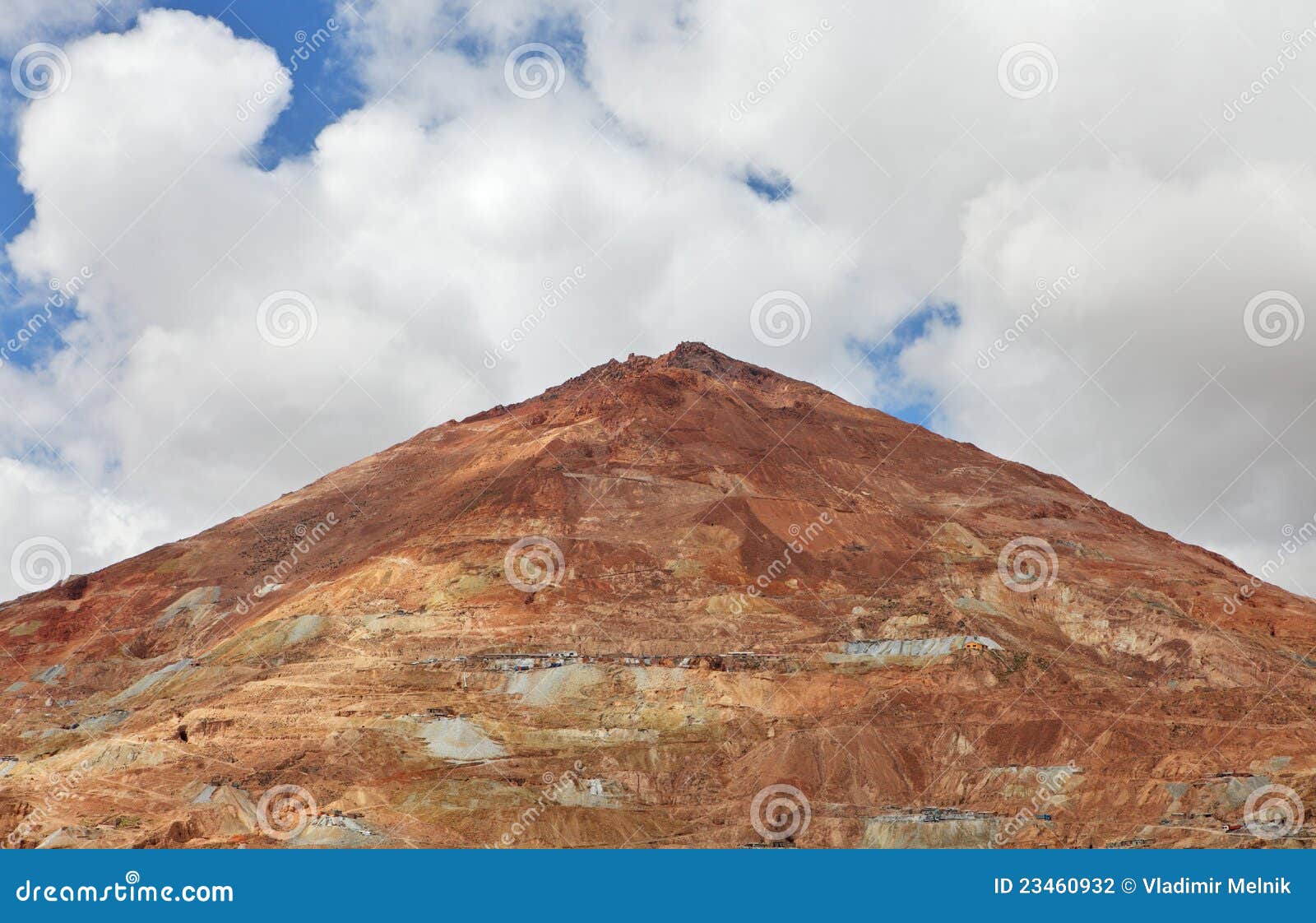 Silver mines of Cerro Rico stock photo. Image of altiplano - 23460932