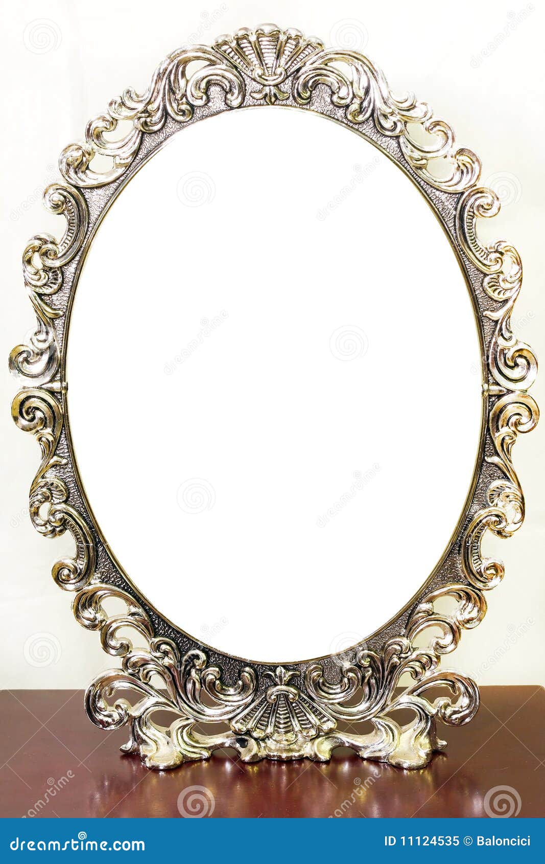 Silver mirror stock image. Image of mirror, decor, furniture - 11124535