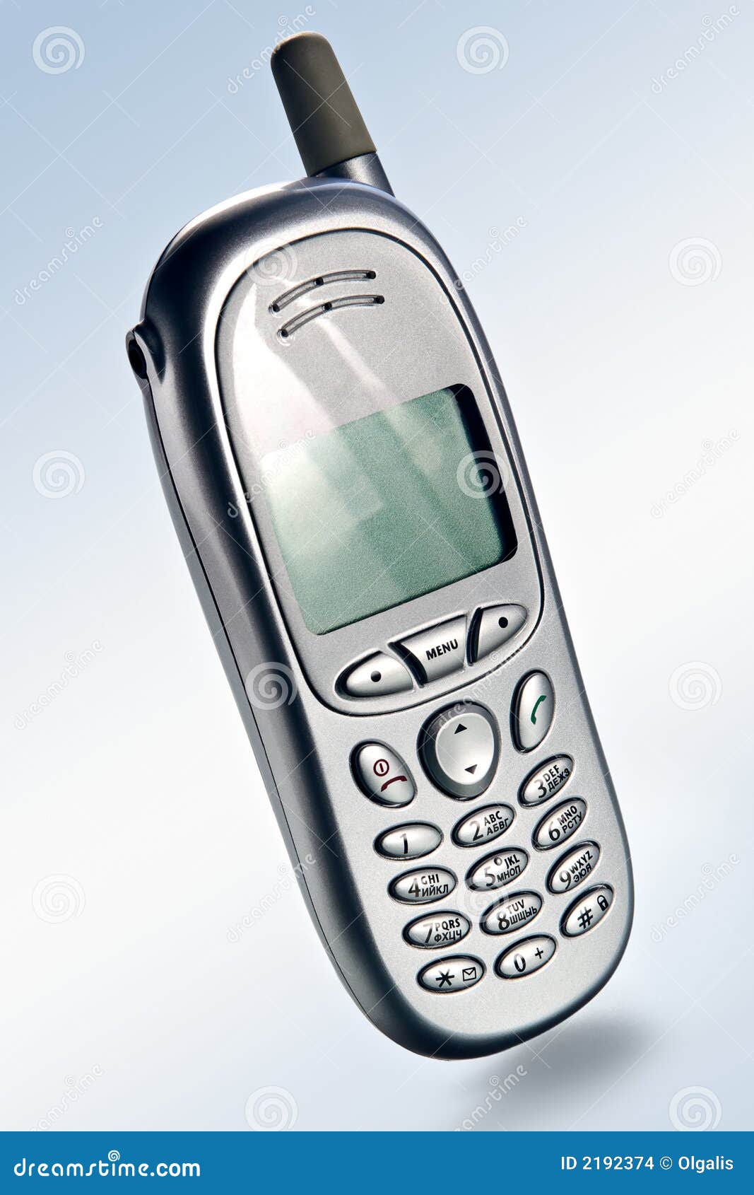 Silver mobile cell phone stock photo. Image of communicate - 2192374