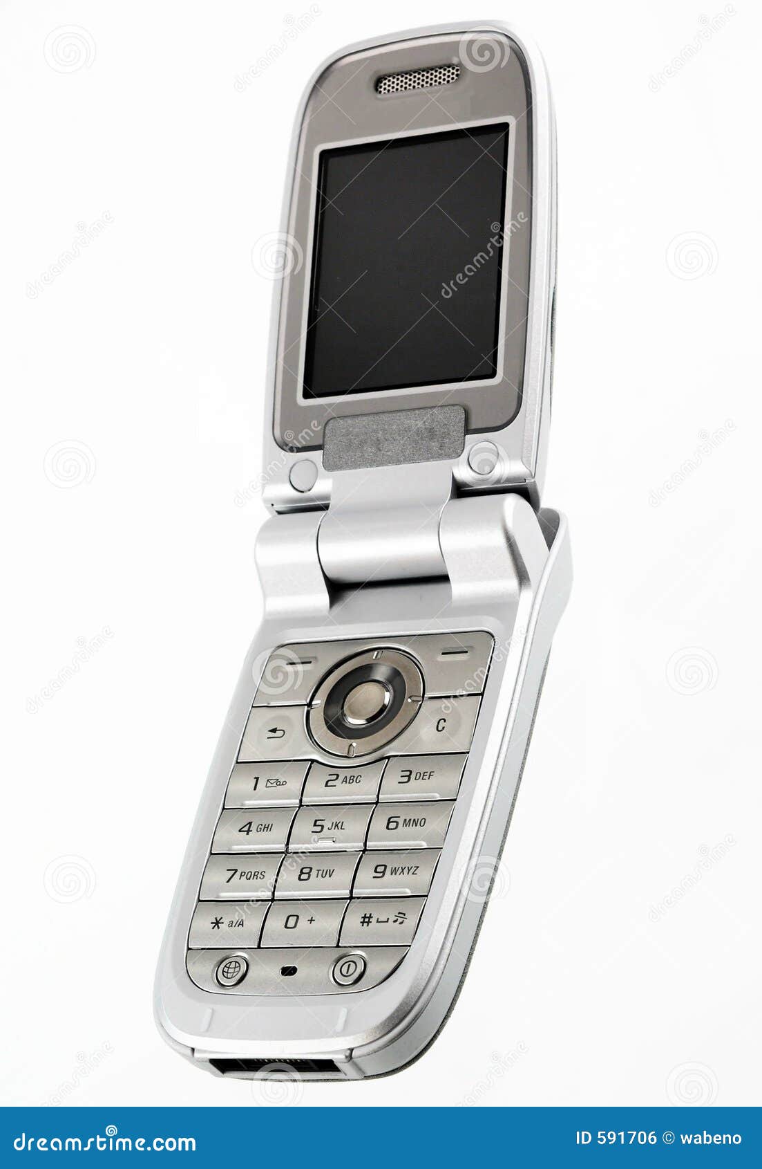 Silver mobile phone stock photo. Image of silver, call - 591706