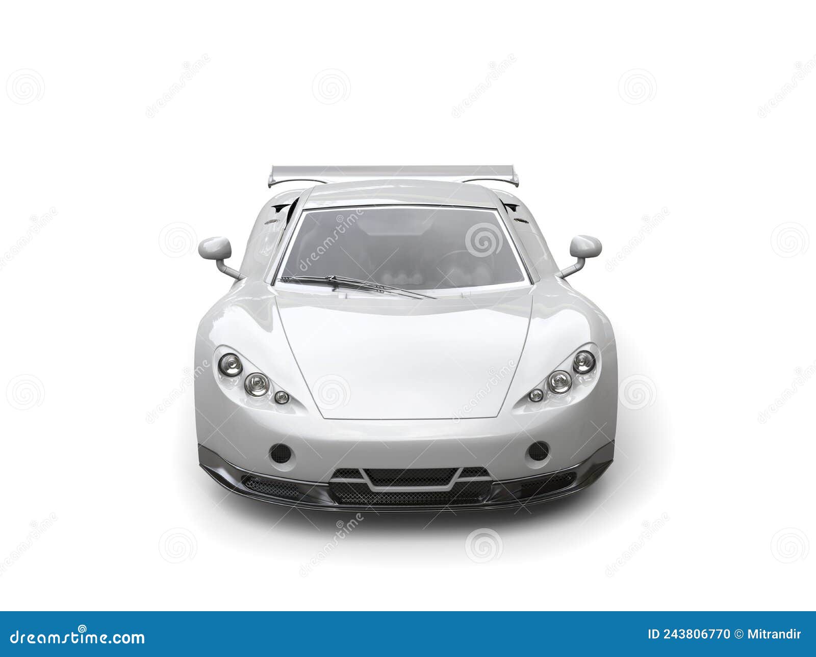 New Fast Supercar. Sports Car In Warehouse Royalty-Free Cartoon ...