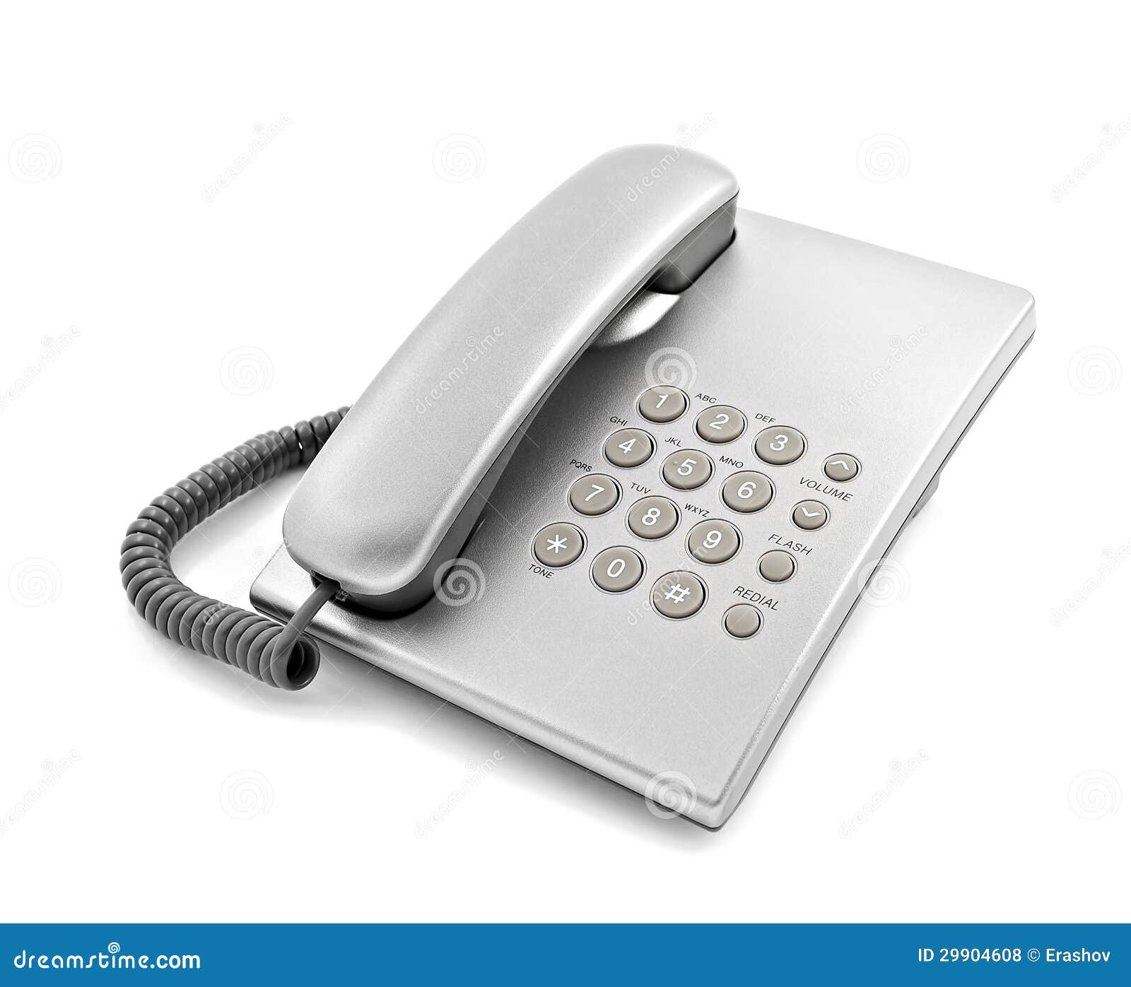 Silver Modern Telephone Royalty Free Stock Photos - Image: 29904608