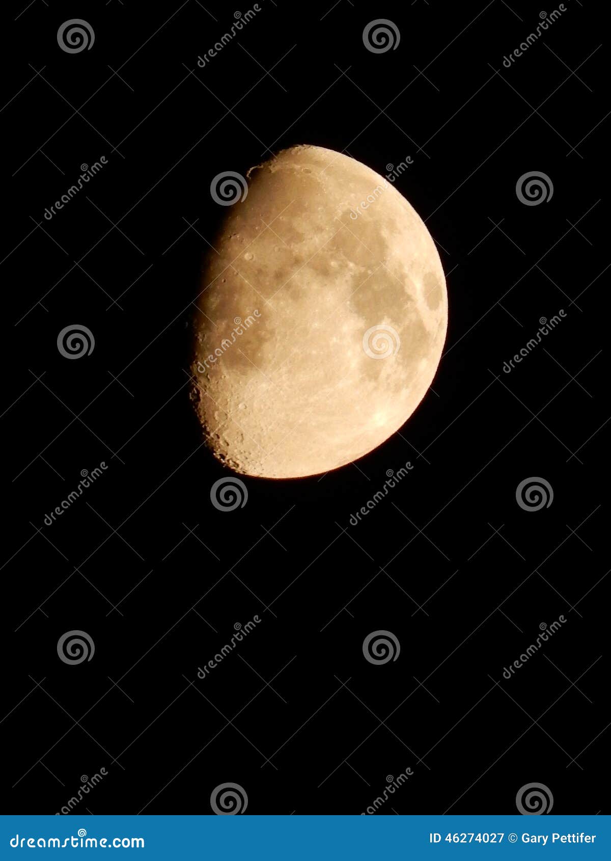 Silver Moon in the Dark of Space Stock Image - Image of crescentsilver ...