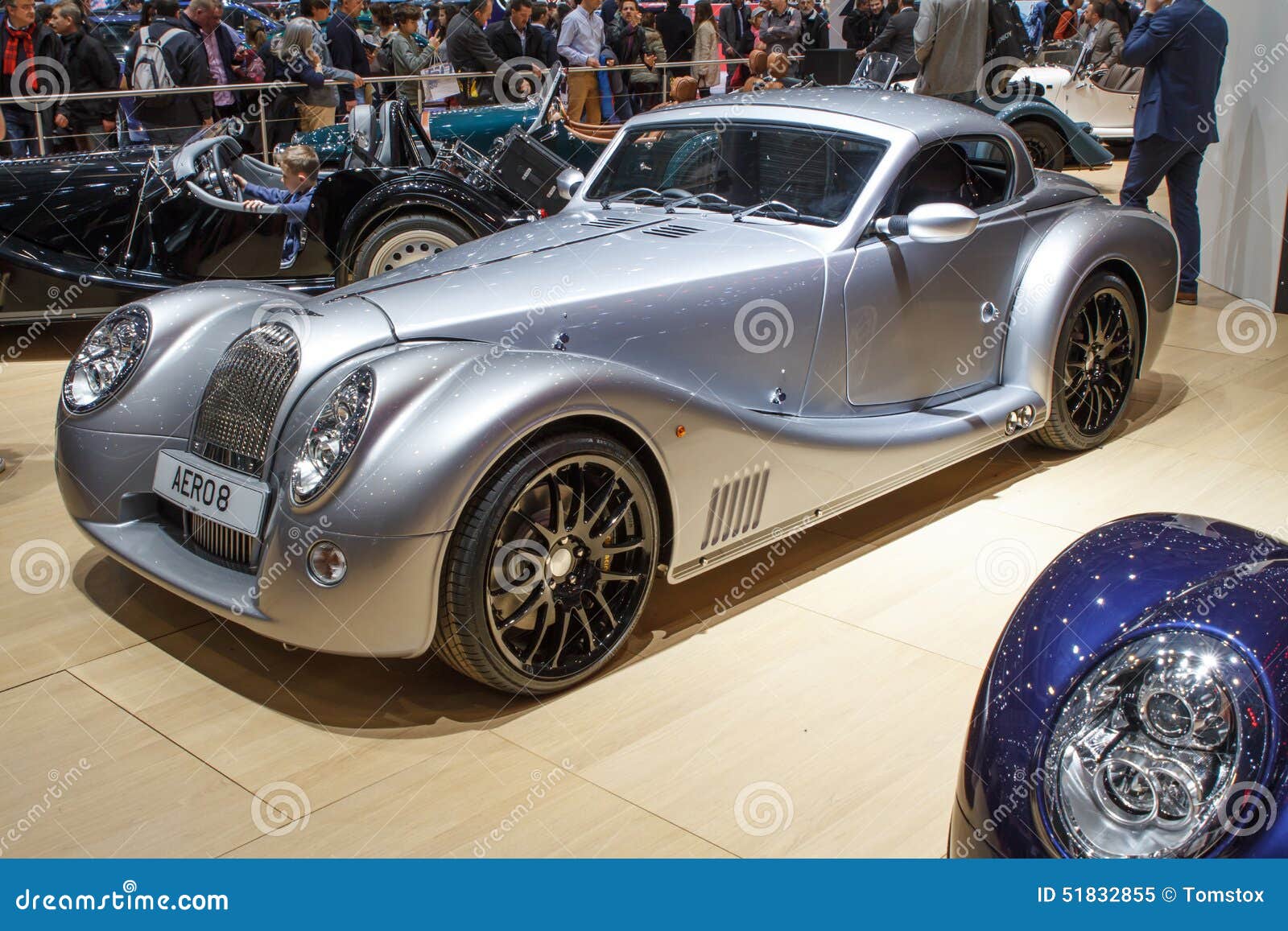 Silver Morgan Aero 8 Geneva Motor Show 2015 Editorial Image - Image of ...