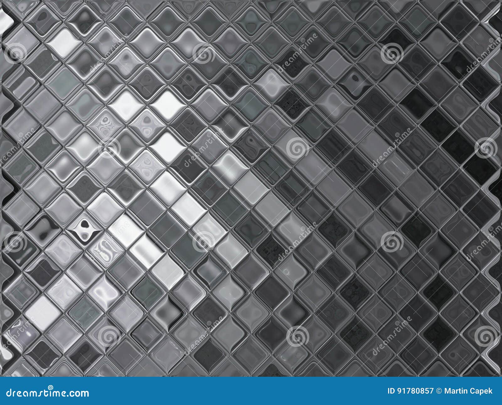 Silver mosaic stock illustration. Illustration of color - 91780857