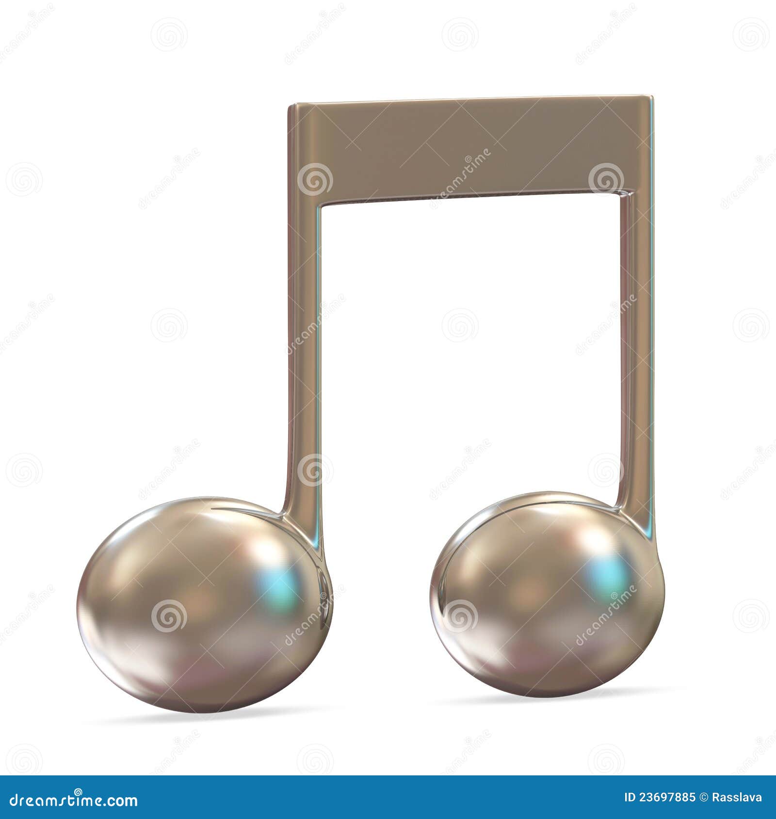Silver Music Note stock illustration. Illustration of composition ...