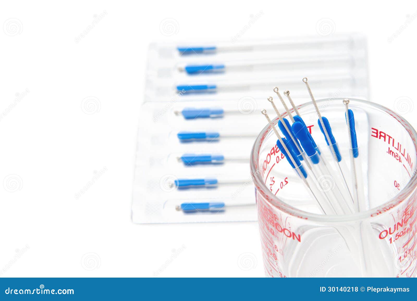 Silver needle acupuncture stock photo. Image of long - 30140218