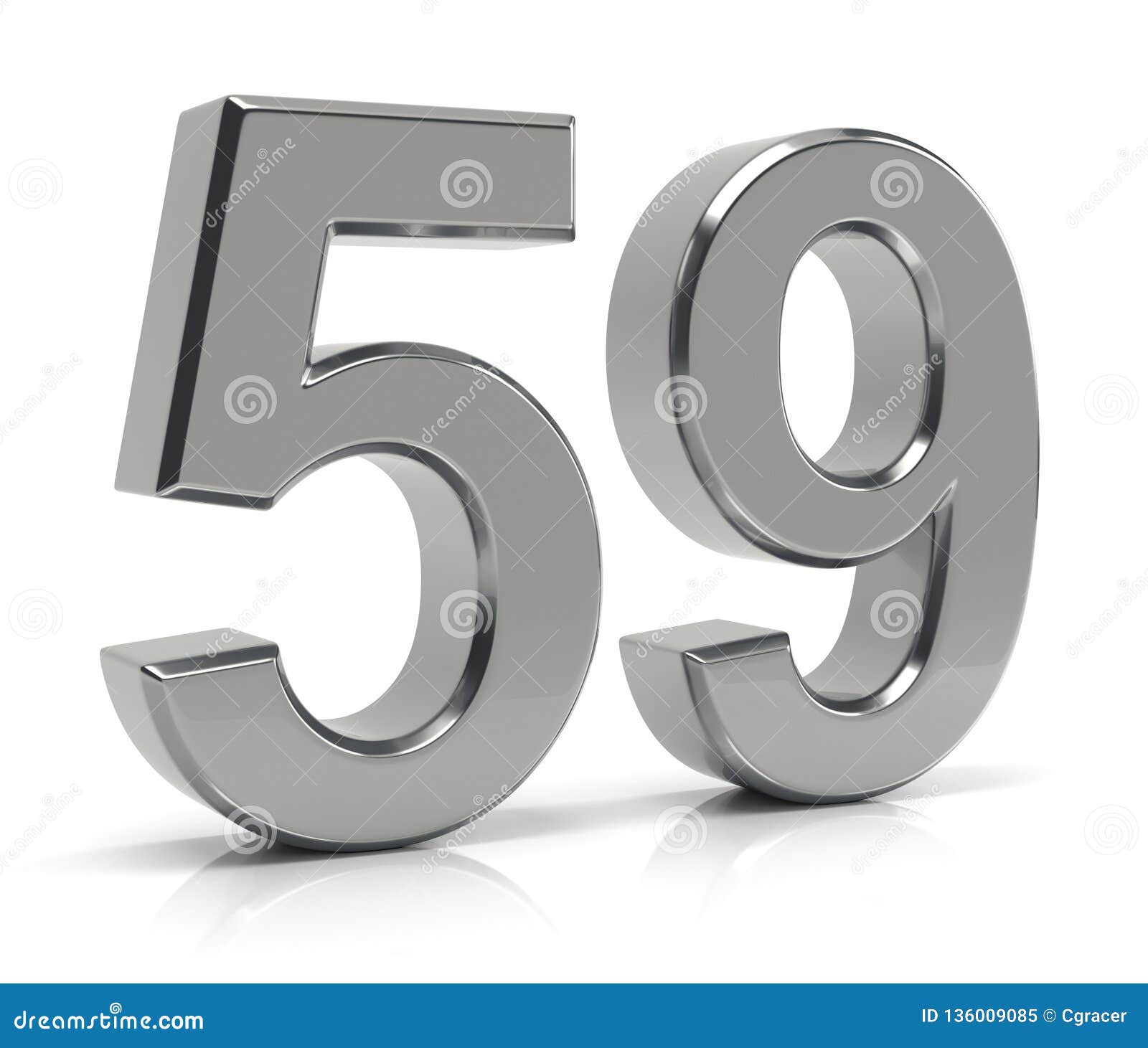 Number 59 stock illustration. Illustration of isolated - 136009085