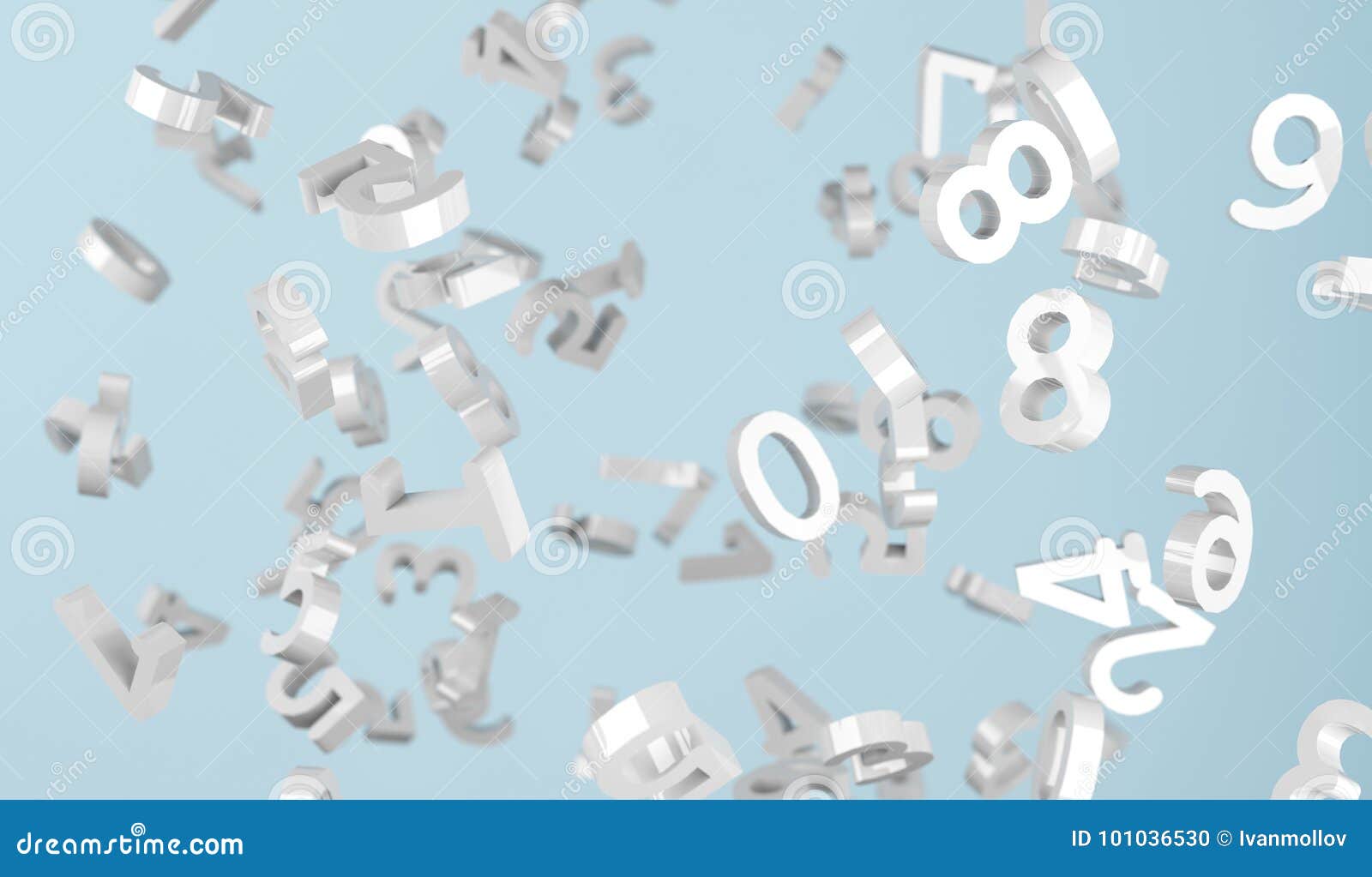 Numbers Falling Royalty-Free Stock Image | CartoonDealer.com #42791074