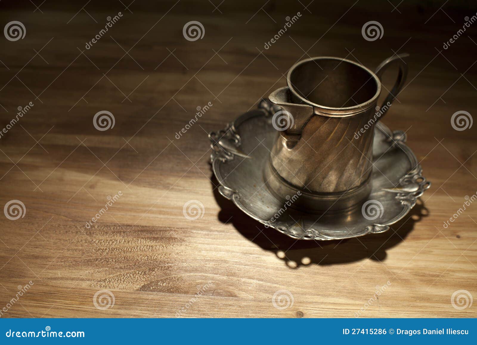 Silver Objects Decorating Table Stock Photo - Image of silver, objects ...