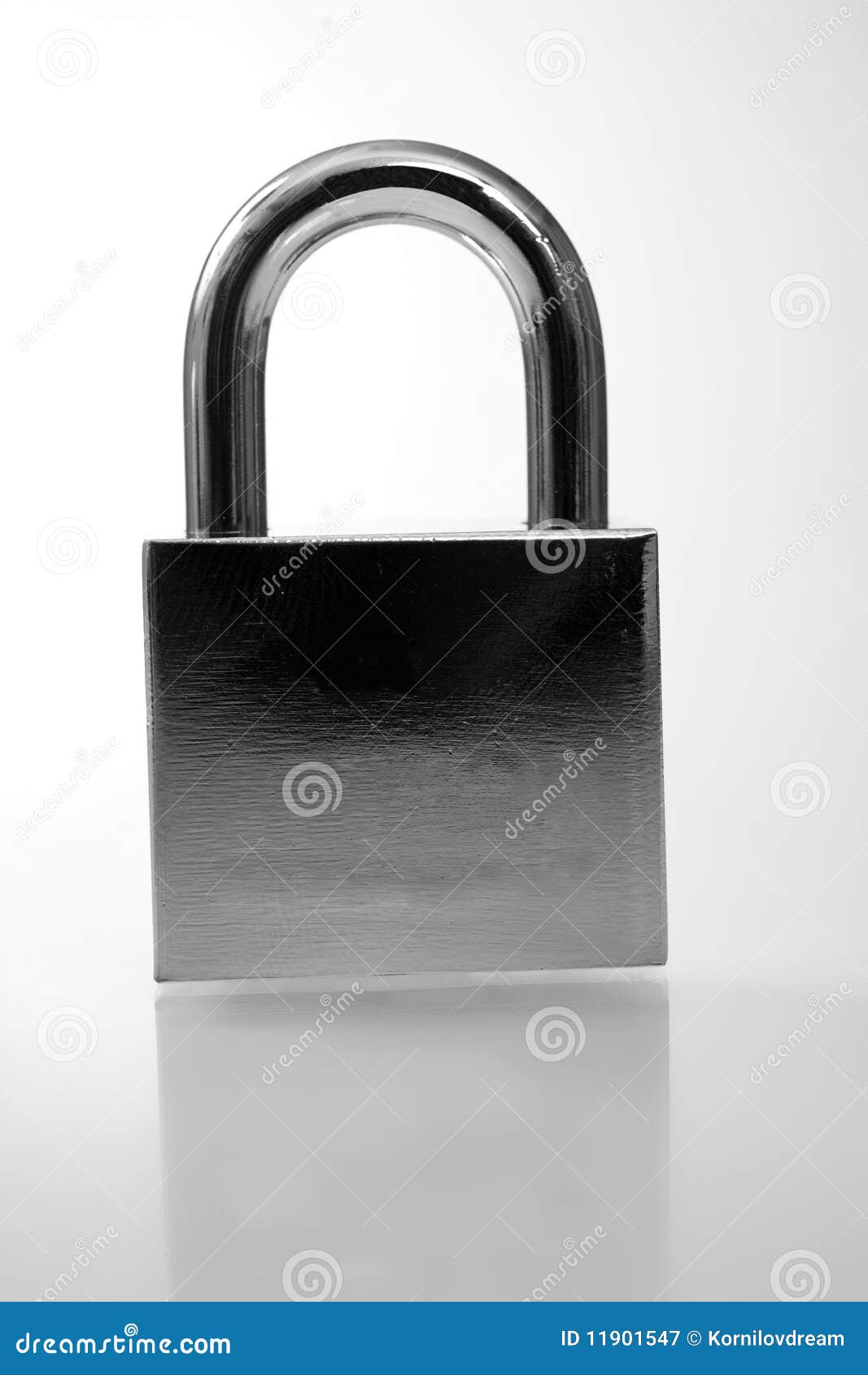 Silver padlock stock image. Image of freedom, padlock - 11901547