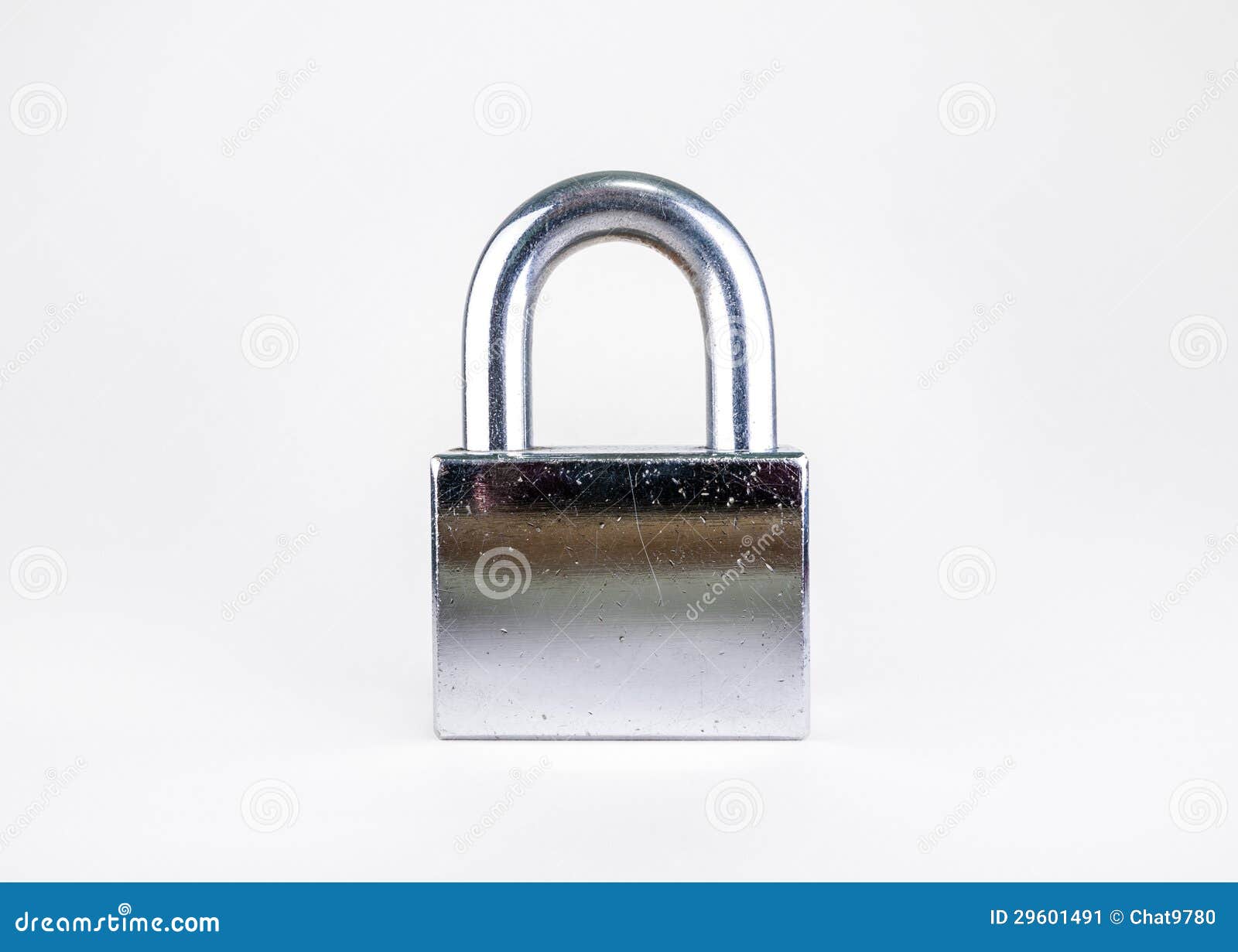 Silver padlock stock image. Image of strong, equipment - 29601491