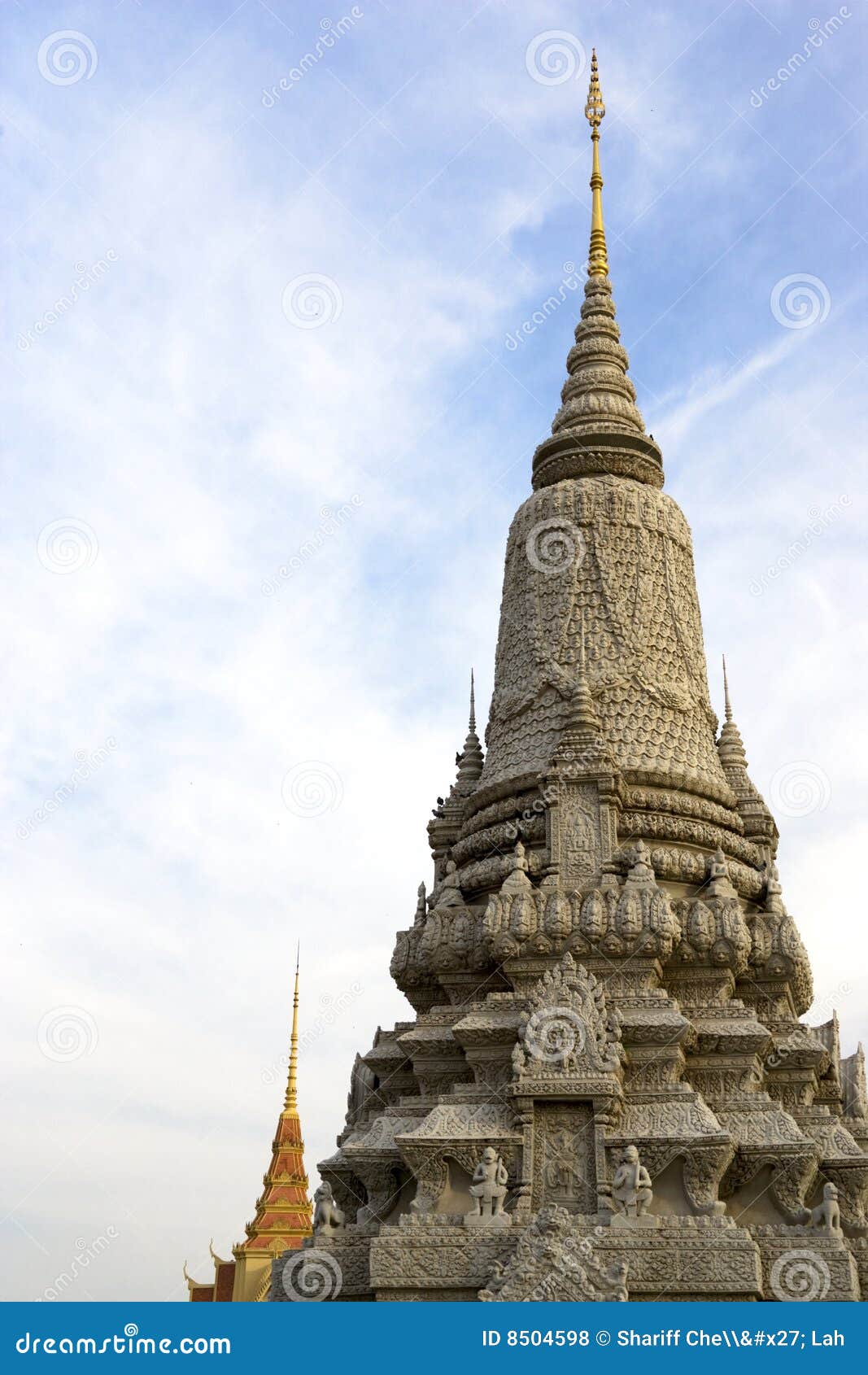 Silver Pagoda, Cambodia stock photo. Image of palace, heritage - 8504598