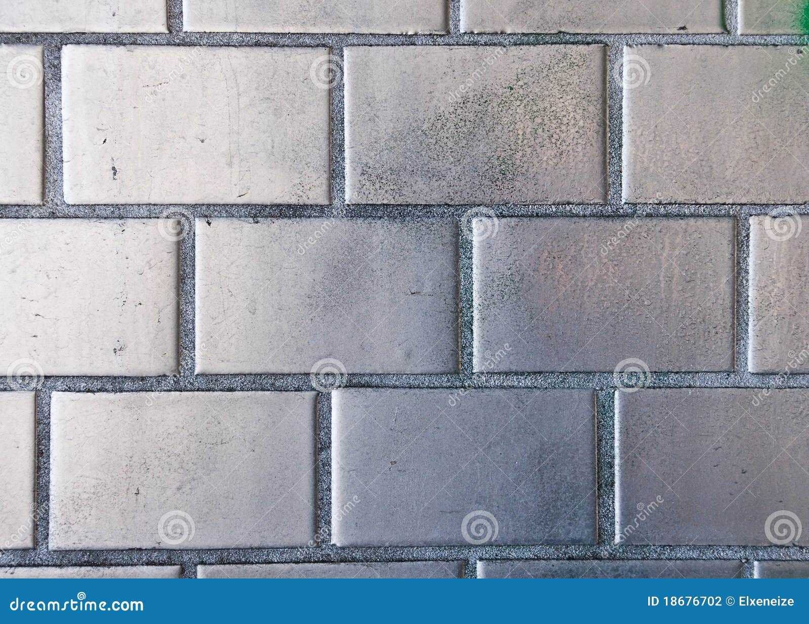 Silver painted brickwall stock photo. Image of fragment - 18676702