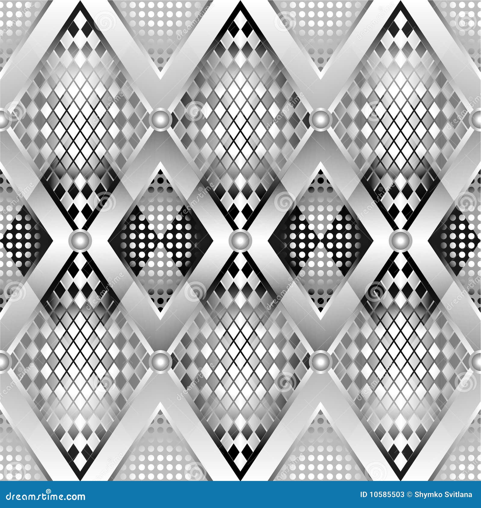Silver pattern stock illustration. Illustration of structure - 10585503