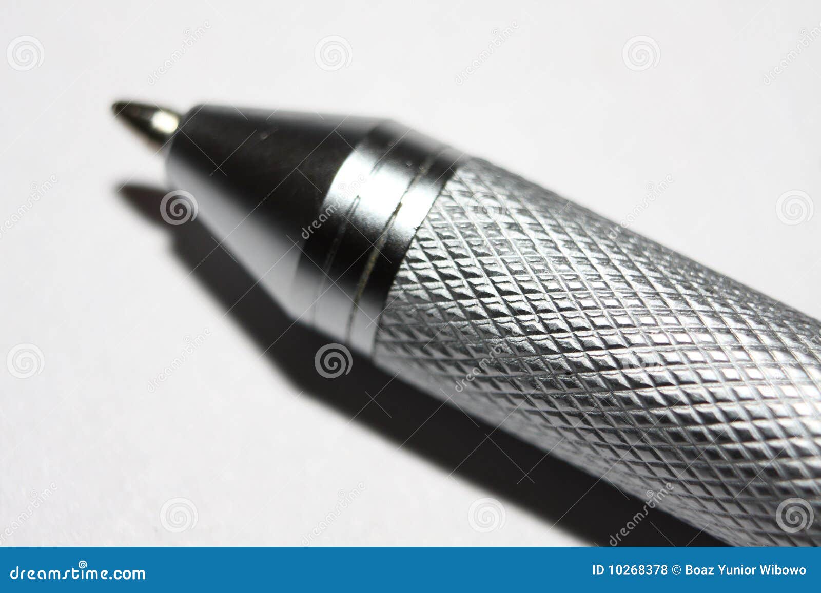 Silver Pen stock photo. Image of ballpoint, objects, secretary - 10268378