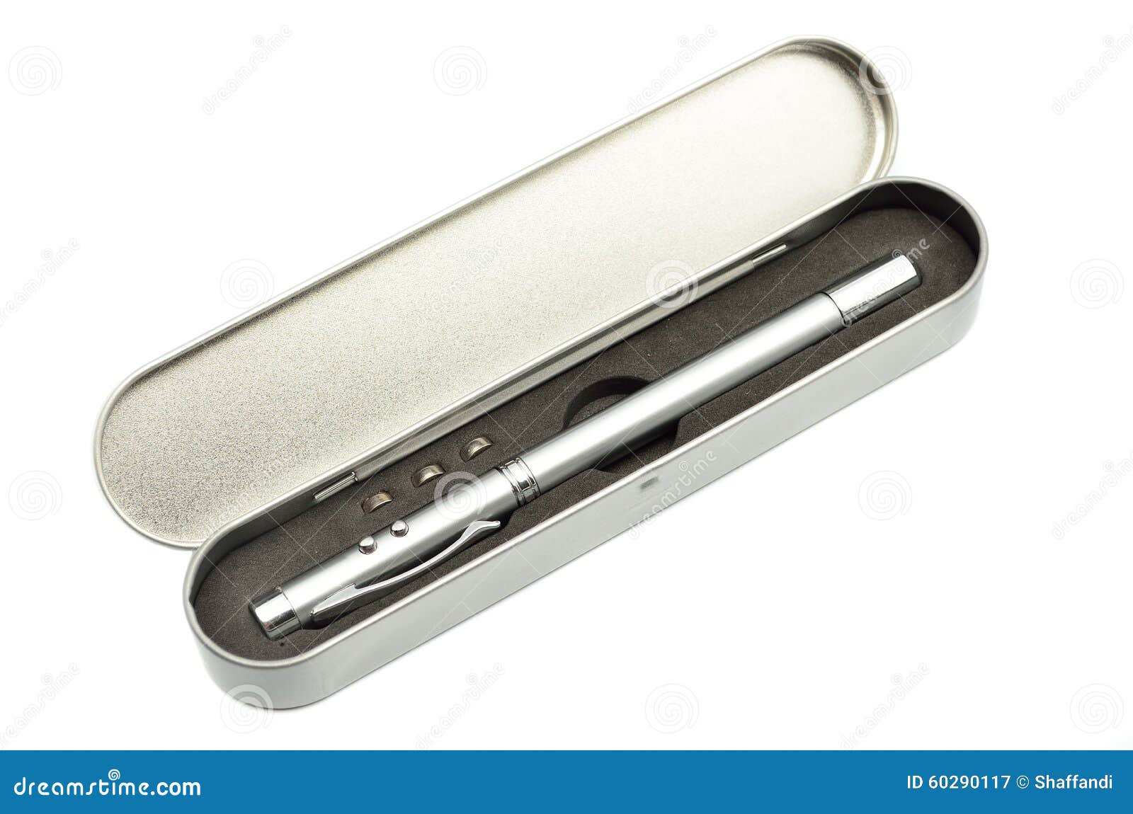 Silver pen stock image. Image of corporation, writting - 60290117