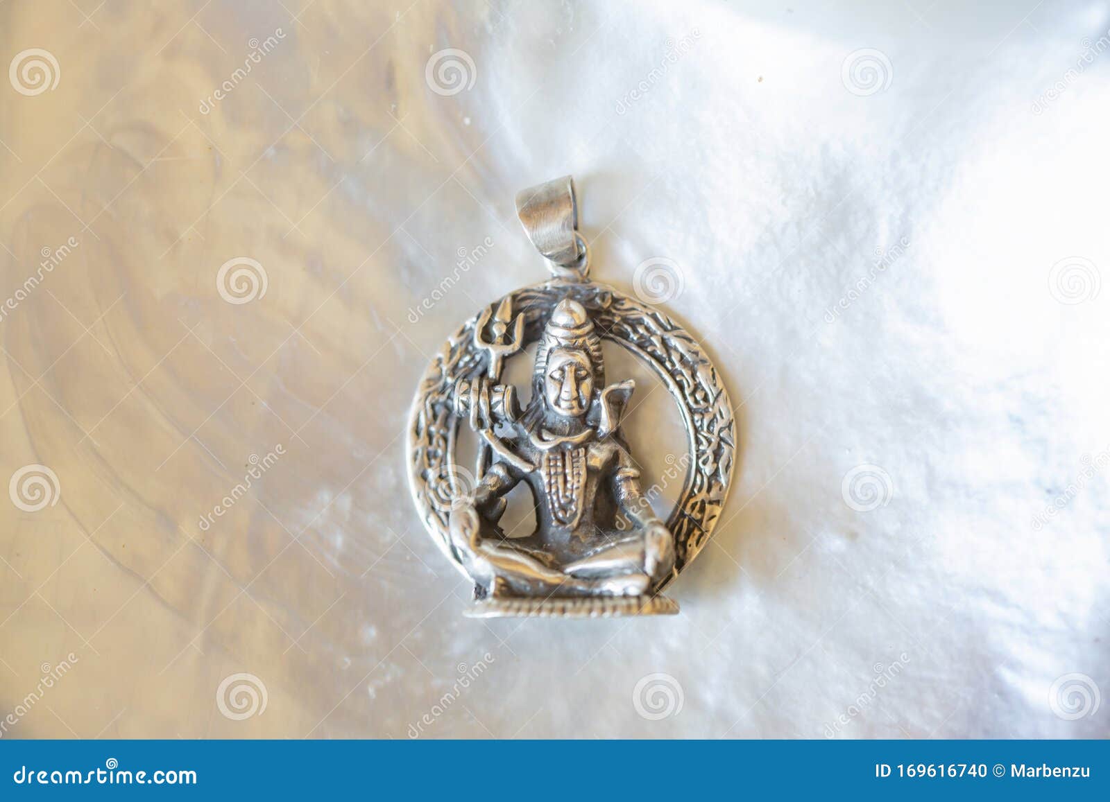 Silver Pendant in Shape of Hinduistic God Shiva Stock Photo - Image of ...