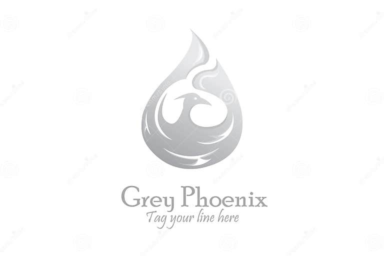 Silver Phoenix logo stock vector. Illustration of concept - 101833200