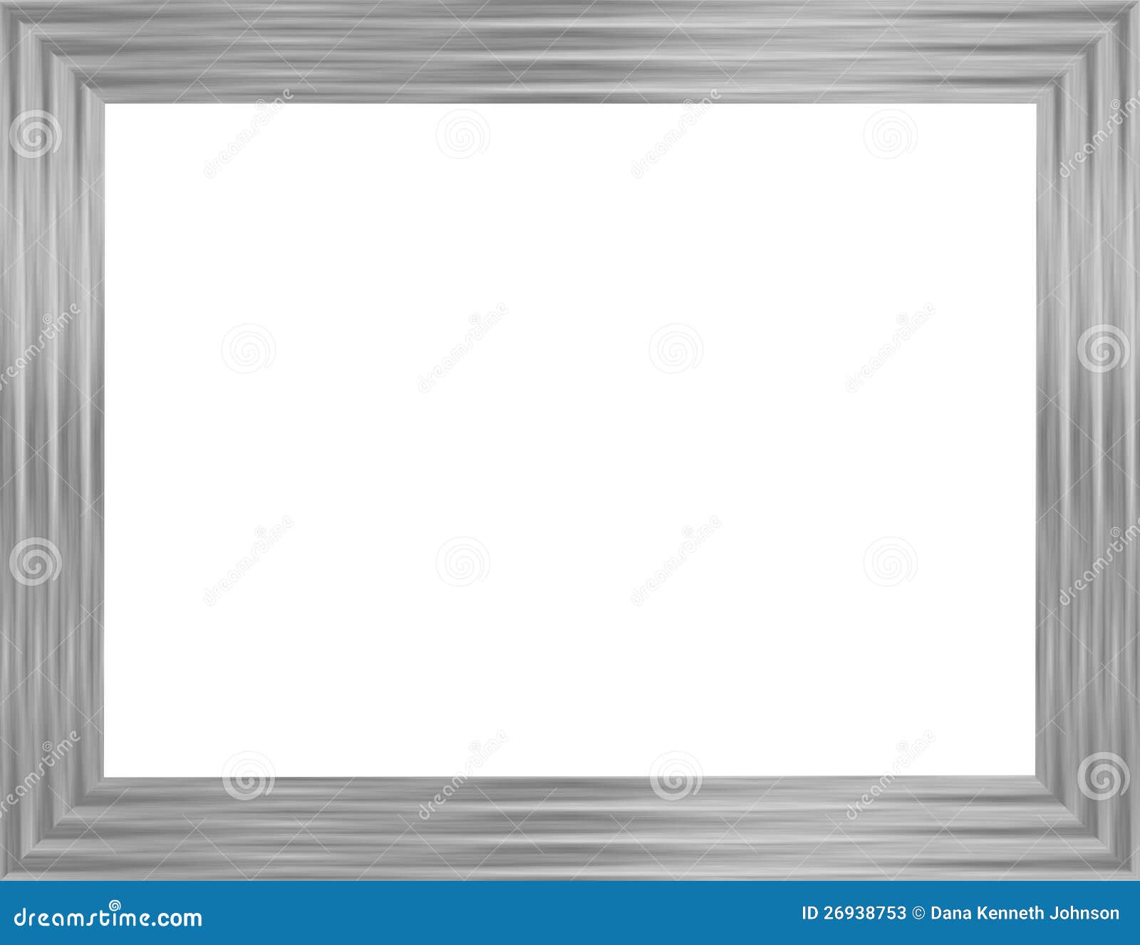 Silver Picture Frame 1 stock illustration. Illustration of photographic ...
