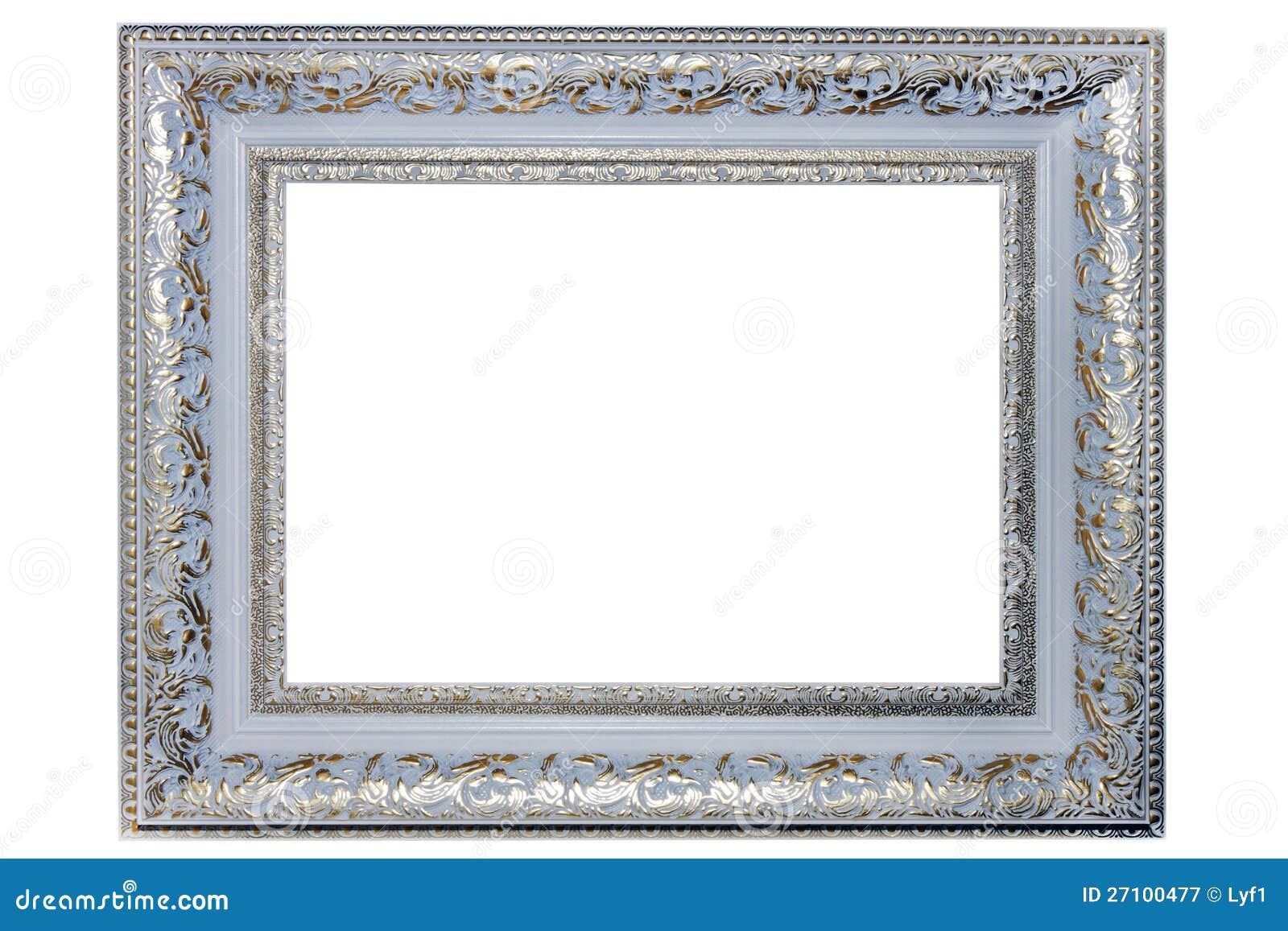 Silver picture frame stock image. Image of grunge, adorned - 27100477