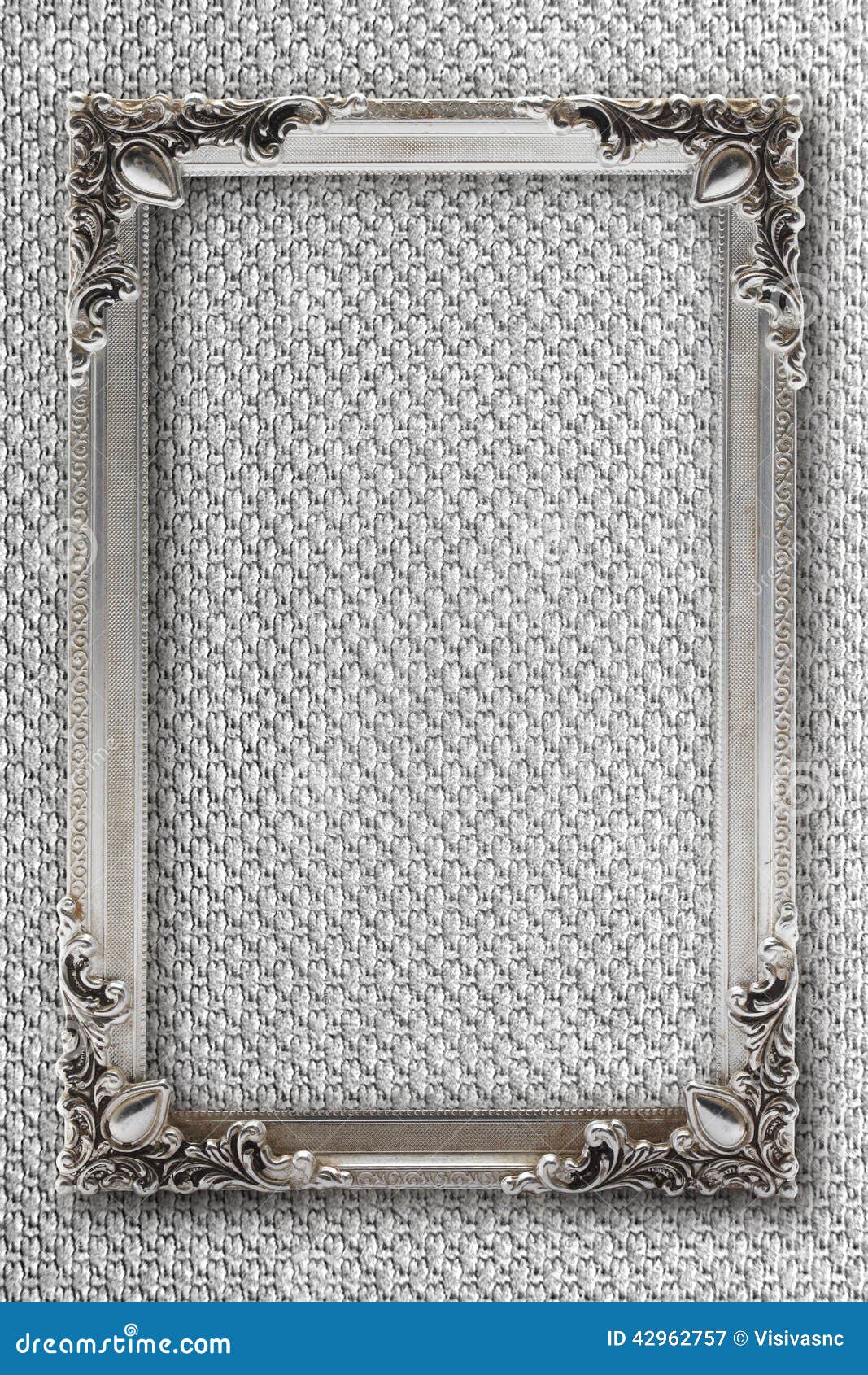 Silver Picture Frame on Background with Effects Stock Image - Image of ...