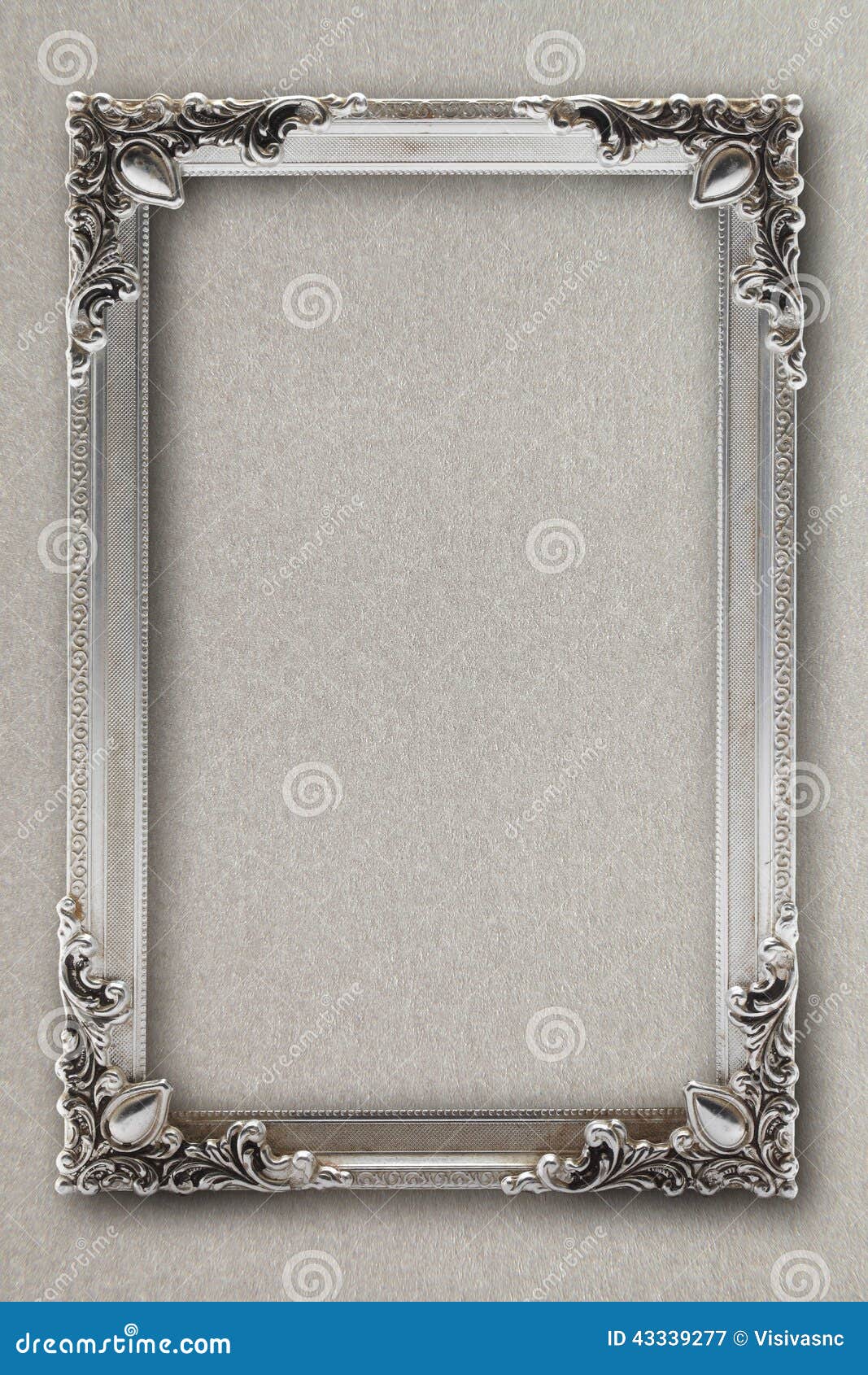 Silver Picture Frame on Background with Effects Stock Image - Image of ...