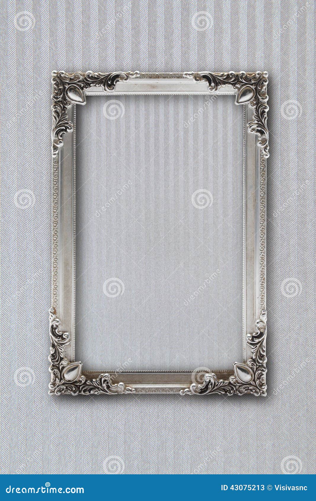 Silver Picture Frame on Background with Effects Stock Image - Image of ...