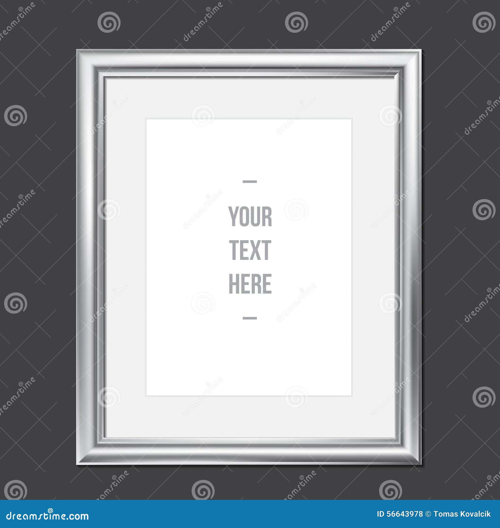 Silver picture frame stock vector. Illustration of deco - 56643978