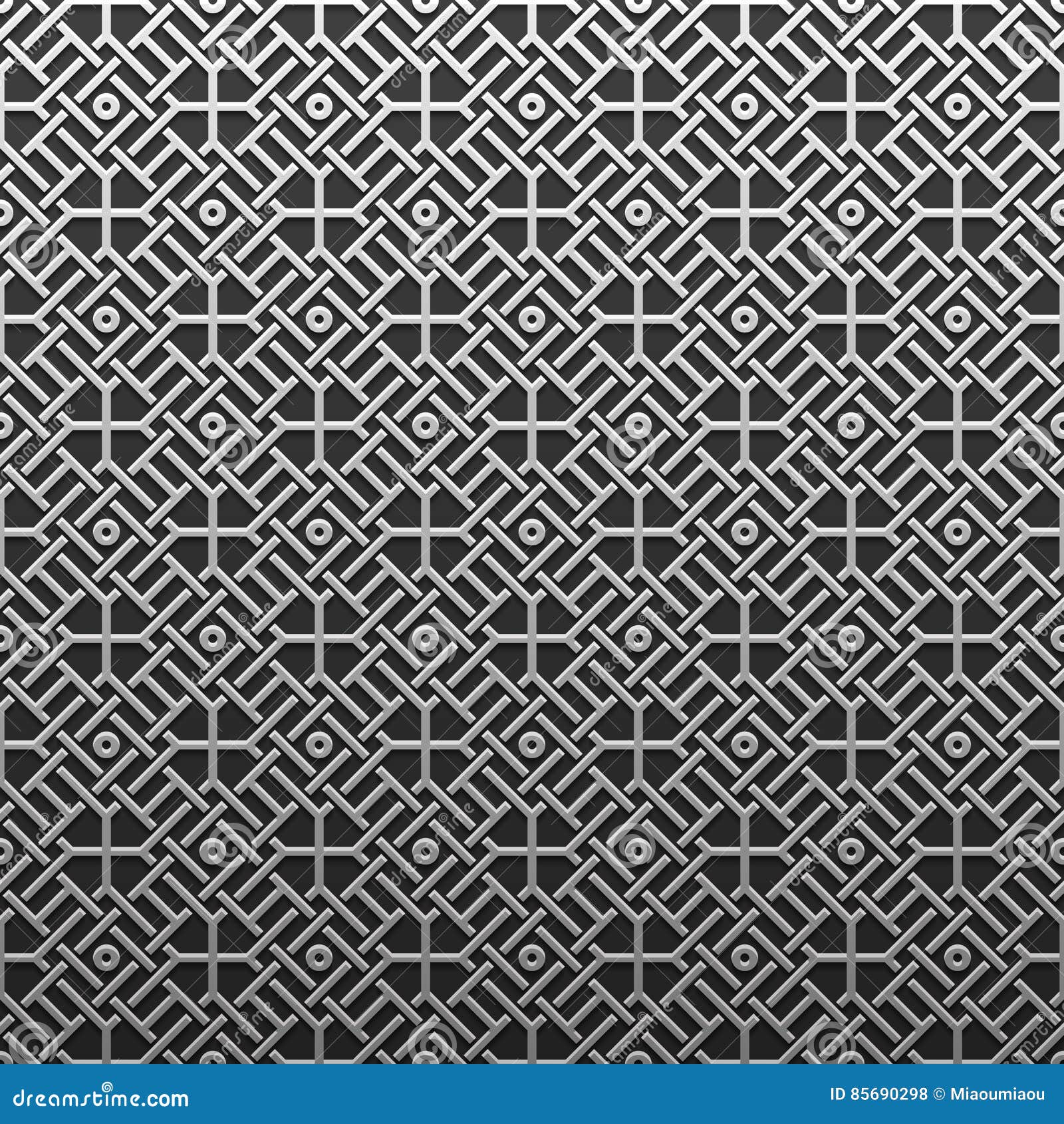 Silver/platinum Metallic Background with Geometric Pattern Stock Vector ...