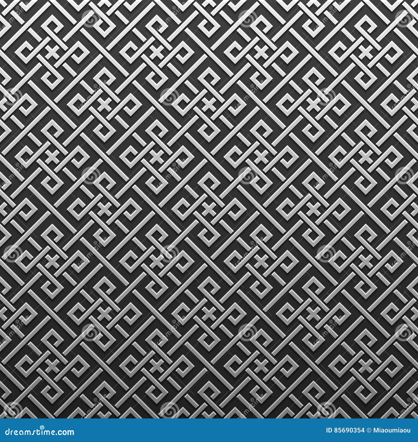 Silver/platinum Metallic Background with Geometric Pattern Stock Vector ...