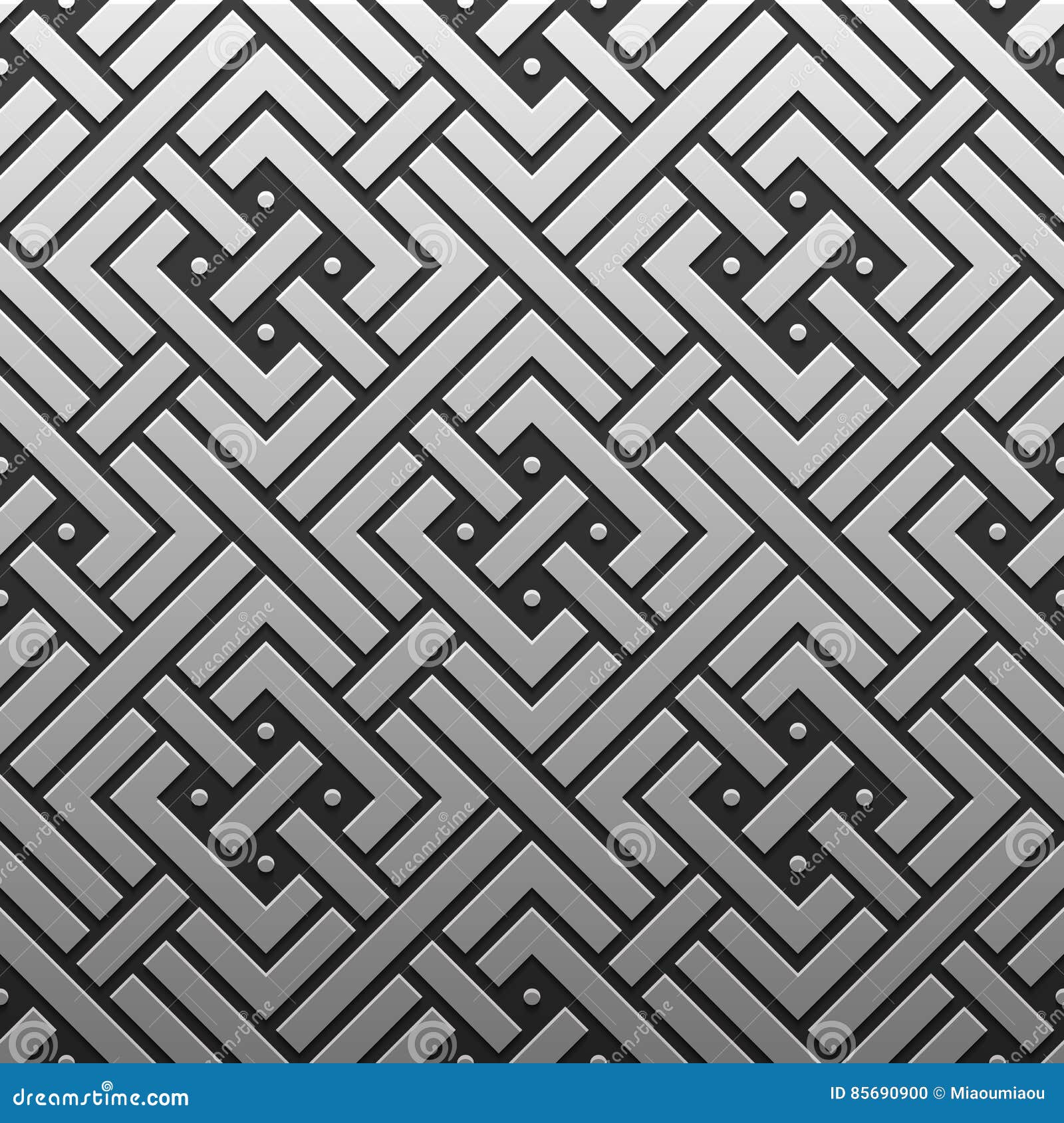 Silver/platinum Metallic Background with Geometric Pattern Stock Vector ...