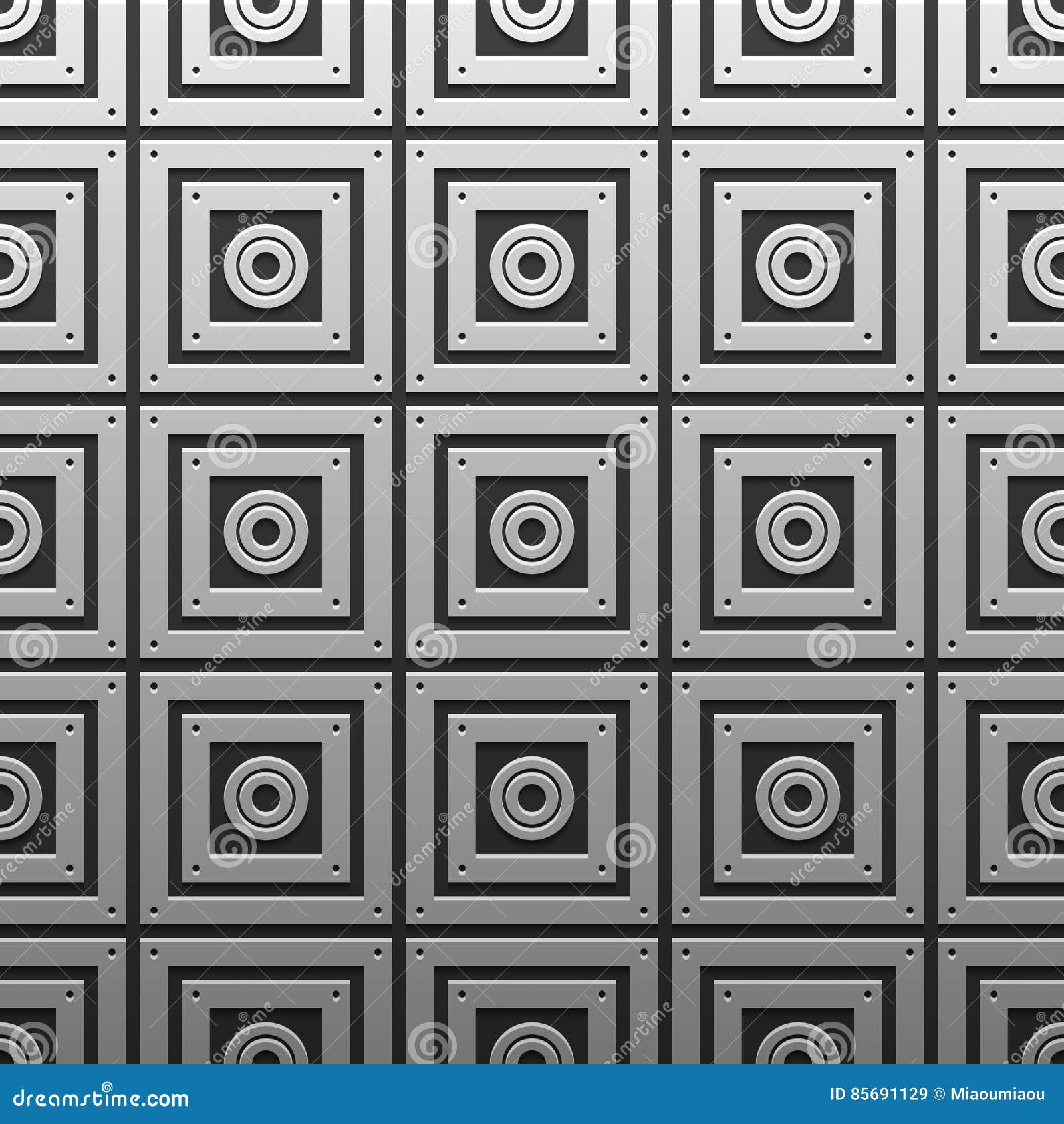 Silver/platinum Metallic Background with Geometric Pattern Stock Vector ...