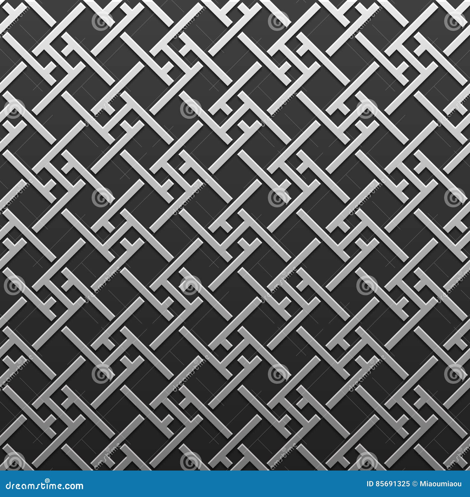 Silver/platinum Metallic Background with Geometric Pattern Stock Vector ...