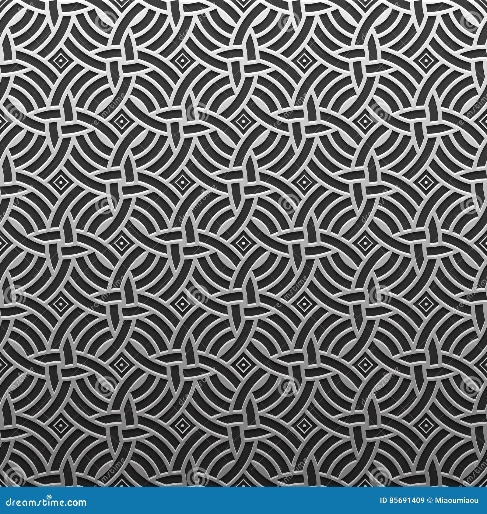 Silver/platinum Metallic Background with Geometric Pattern Stock Vector ...