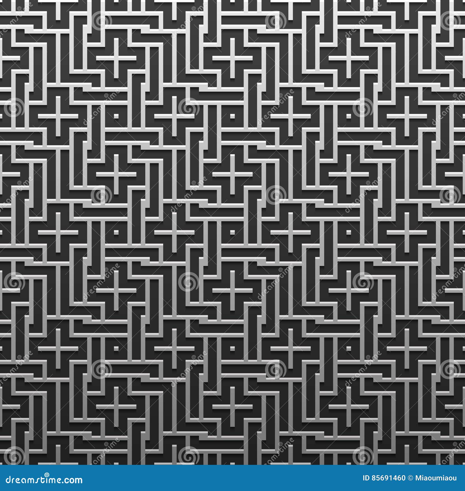 Silver/platinum Metallic Background with Geometric Pattern Stock Vector ...