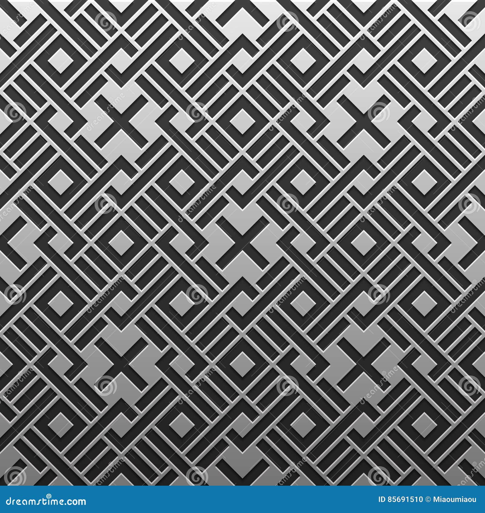 Silver/platinum Metallic Background with Geometric Pattern Stock Vector ...