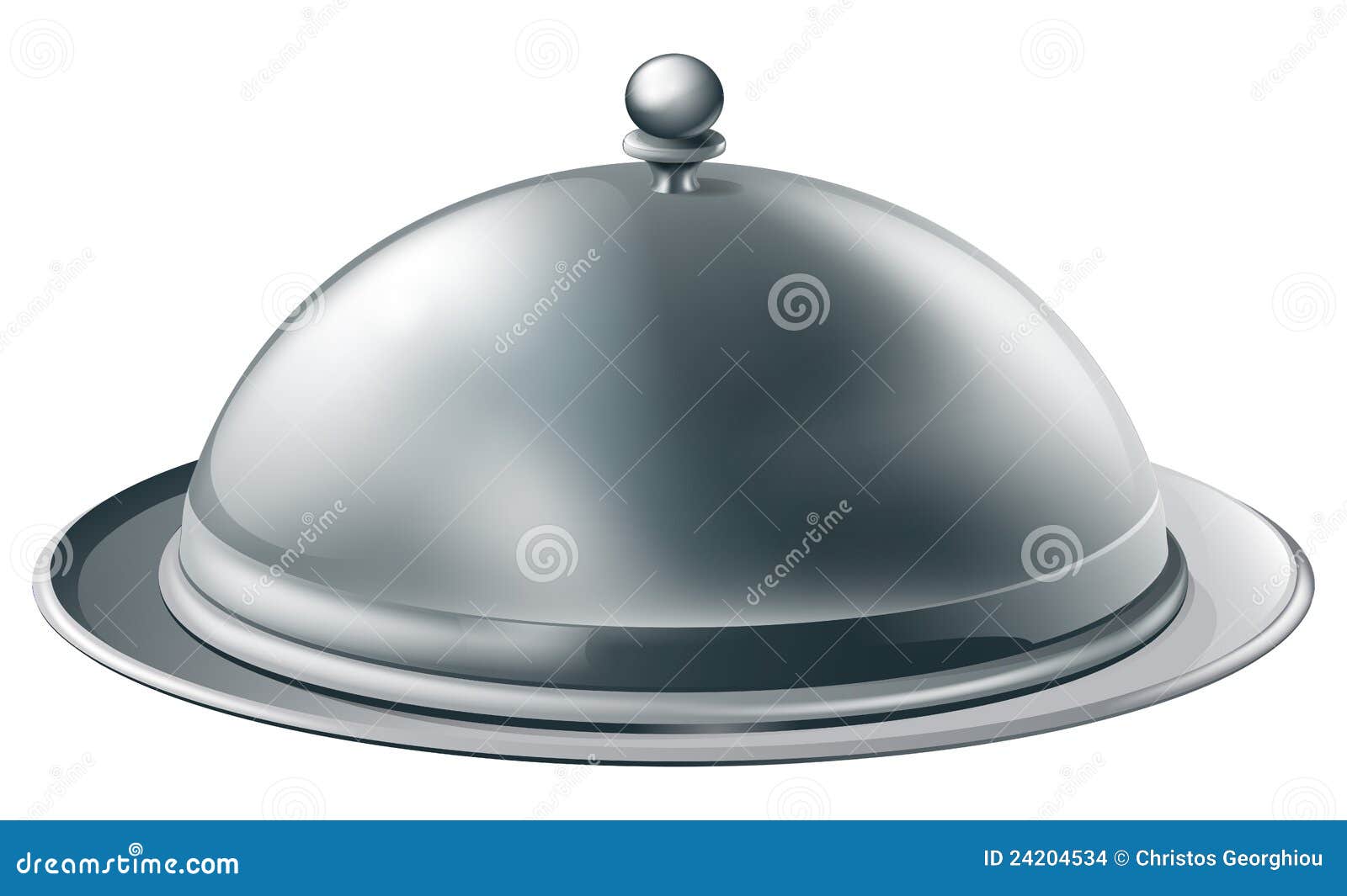 Silver Platter Illustration Stock Vector - Illustration of plate ...