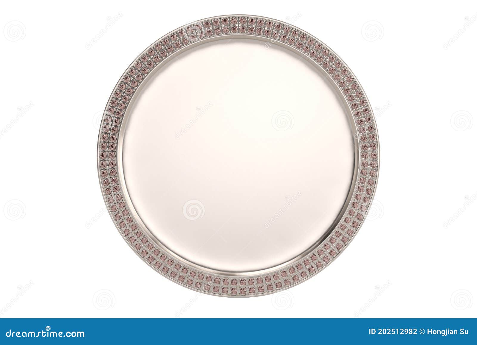 Silver Podium Isolated on White Background, 3D Rendering. 3D ...