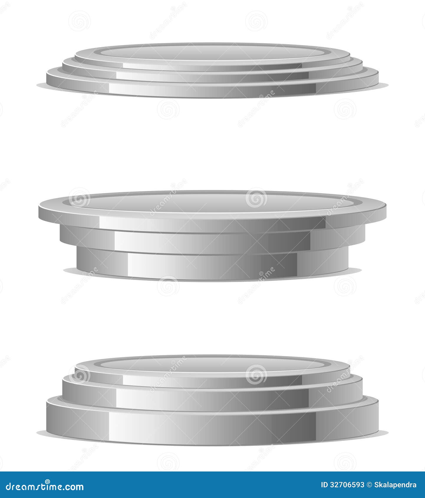 Silver podium stock vector. Illustration of abstract - 32706593