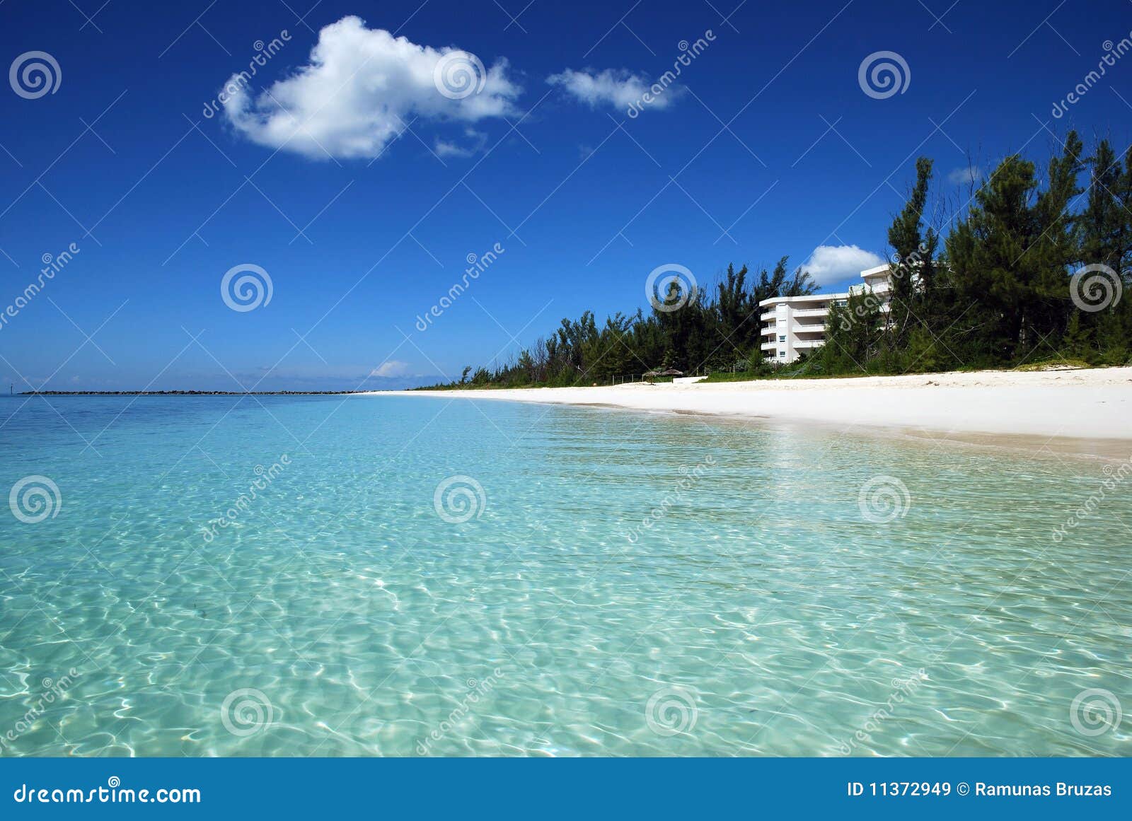 Silver Point Beach stock image. Image of nature, resorts - 11372949