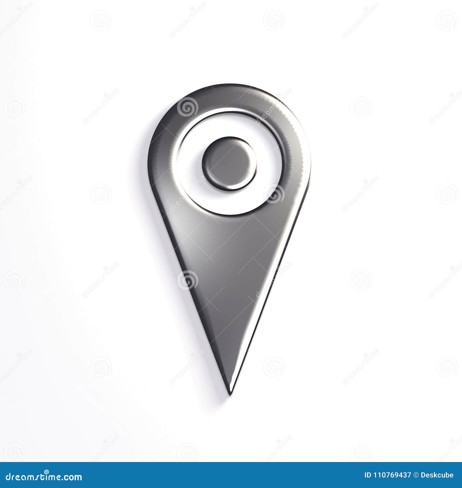 Silver Pointer Pin Icon for Map. 3D Render Illustration Stock ... Silver Pointer Pin Icon for Map. 3D Render Illustration Stock ...