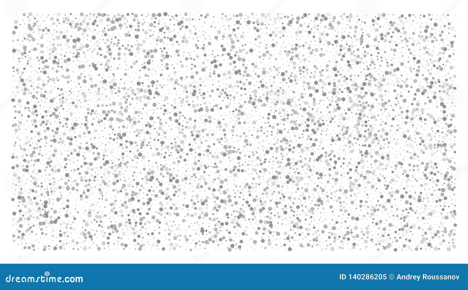 Silver Polka Dot Small Confetti on White Background Stock Vector ...