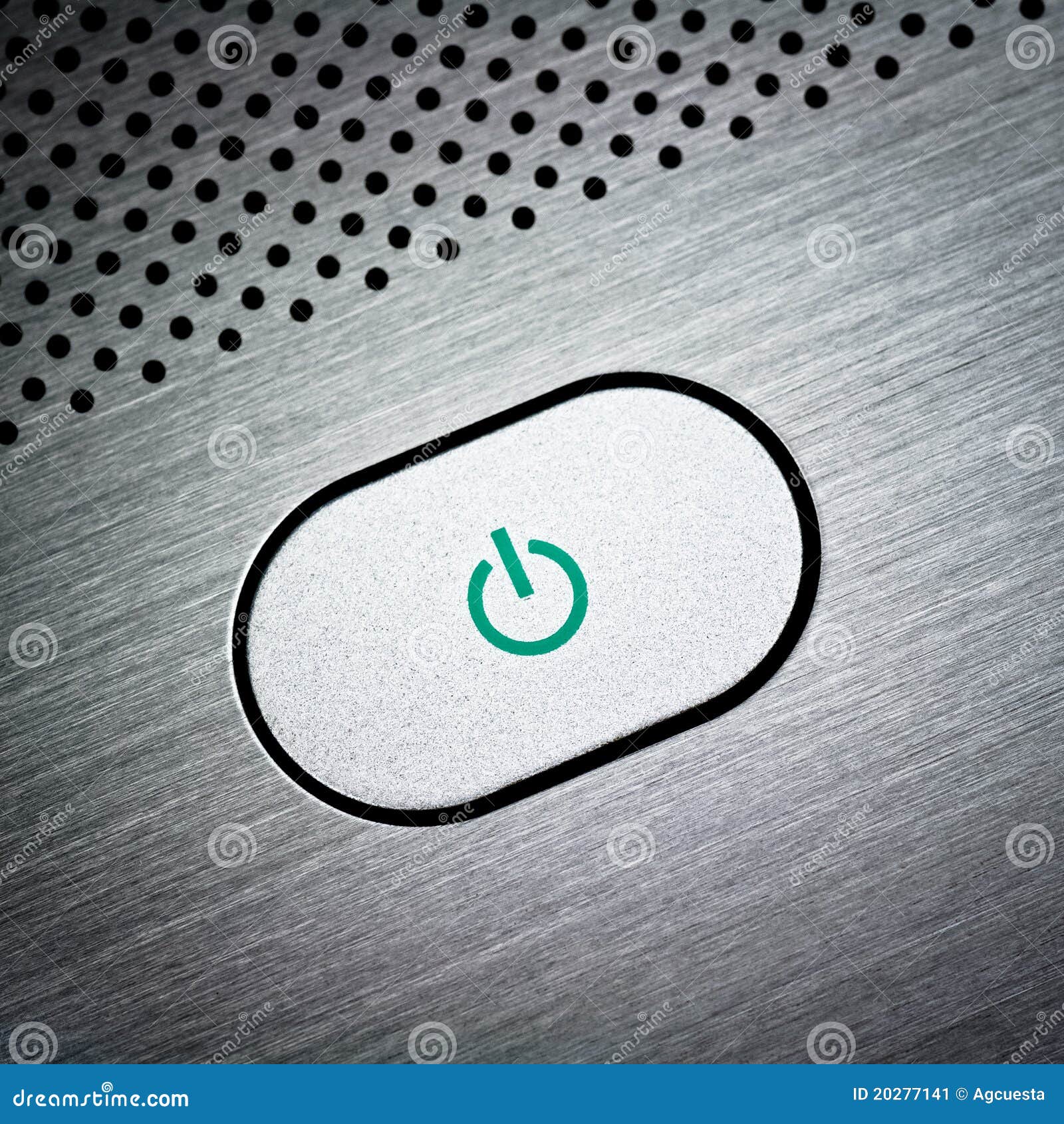 Silver power button stock image. Image of plate, sign - 20277141