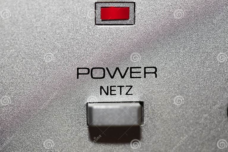Silver power button stock image. Image of open, alternative - 20431569