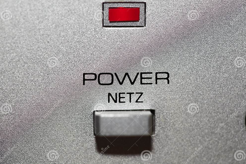 Silver power button stock image. Image of open, alternative - 20431569